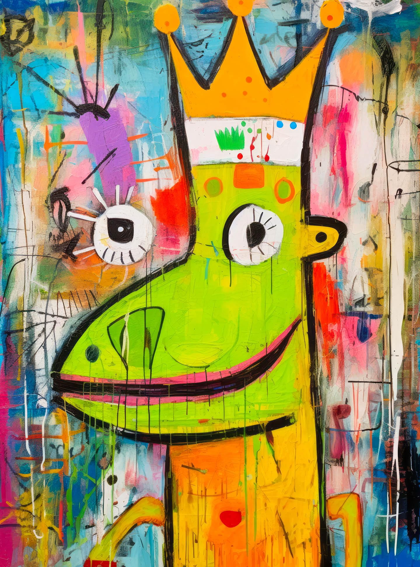 Cross & Glory - Frog King's Colorful Realm - 1000 Piece Jigsaw Puzzle ...