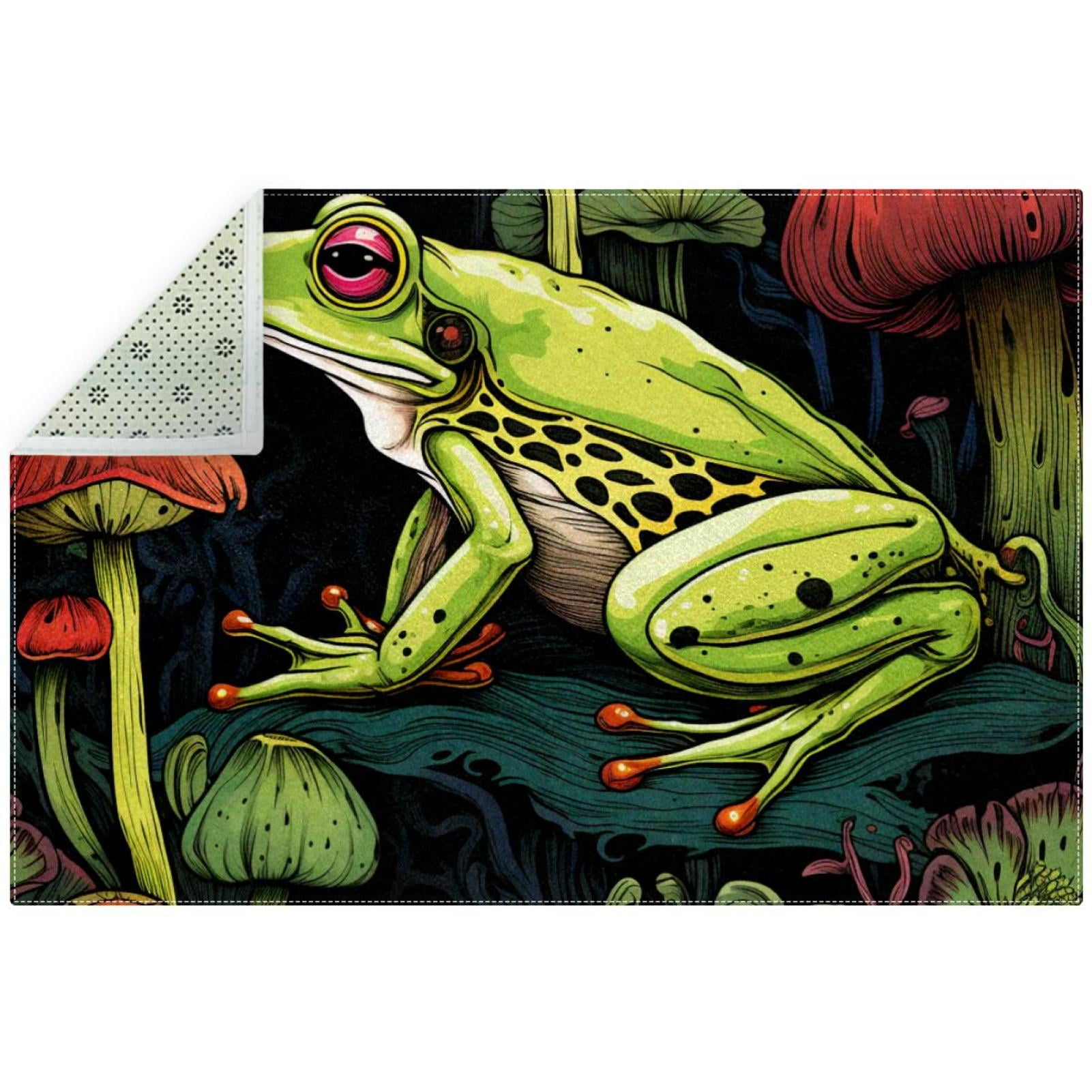Frog Kitchen Mat | Comfortable Polyester Floor Mat for Standing ...