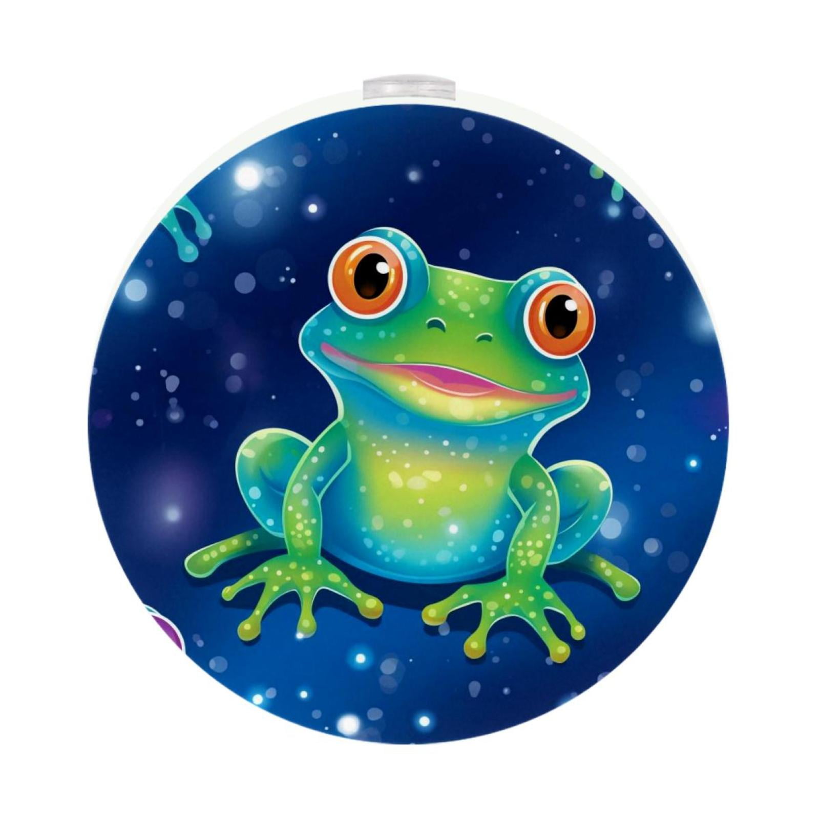 Frog LED Round Night Light - 2 Pack, Plug-in Motion Sensor Wall Lamp ...