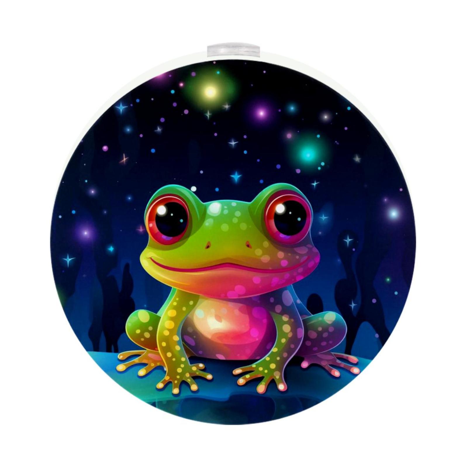 Frog LED Round Night Light - 2PCS, Plug-in Dusk-to-Dawn Sensor, Energy ...
