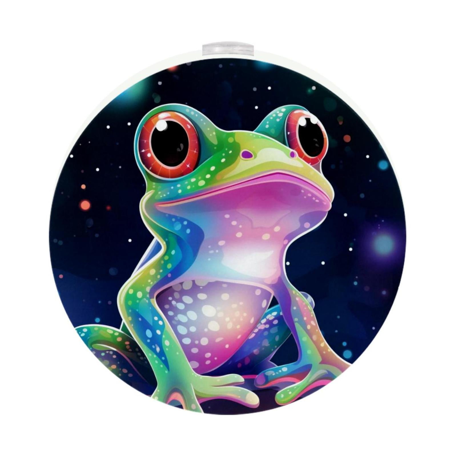Frog LED Round Night Light-2PCS, Plug-in Mini Wall Socket Soft White ...