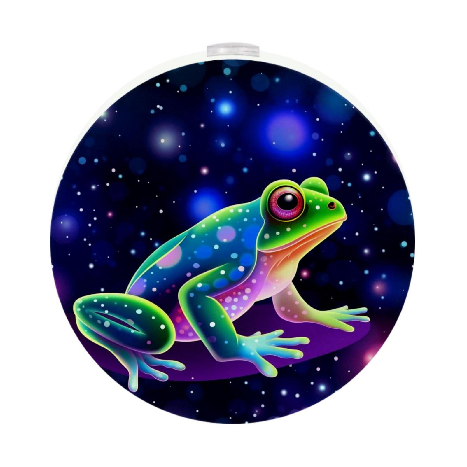 Frog LED Round Night Light-2PCS, Plug-in Mini Wall Socket Soft White ...