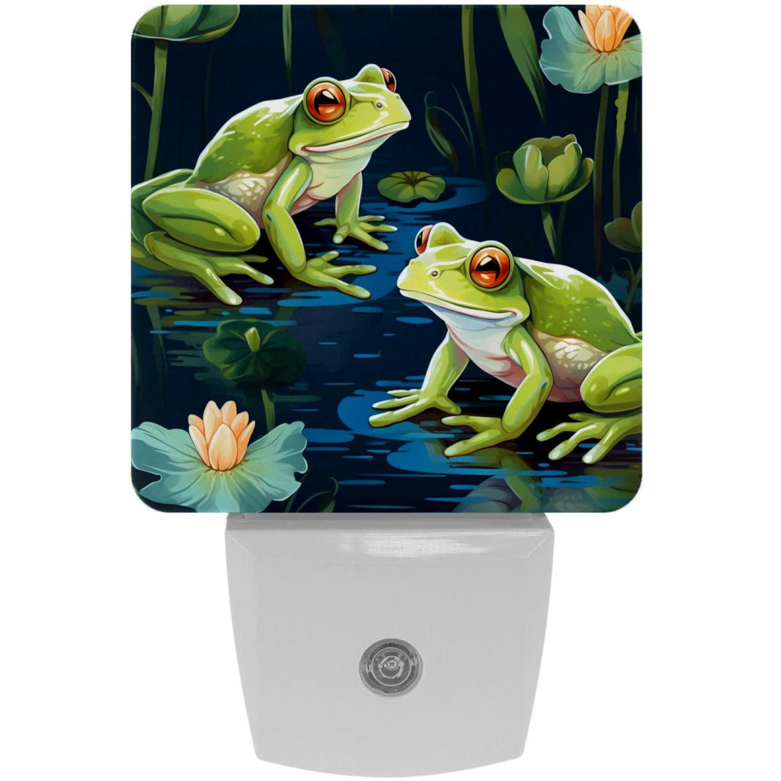 Frog LED Square Night Light - Small and Bright Square-shaped LED Night ...