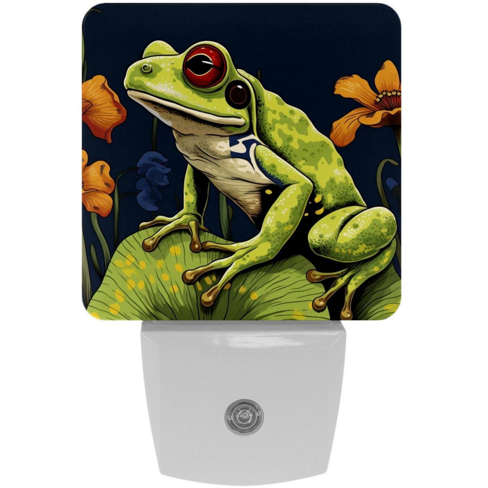 Frog LED Square Night Lights - Bedside Lighting Solution for a Soothing ...