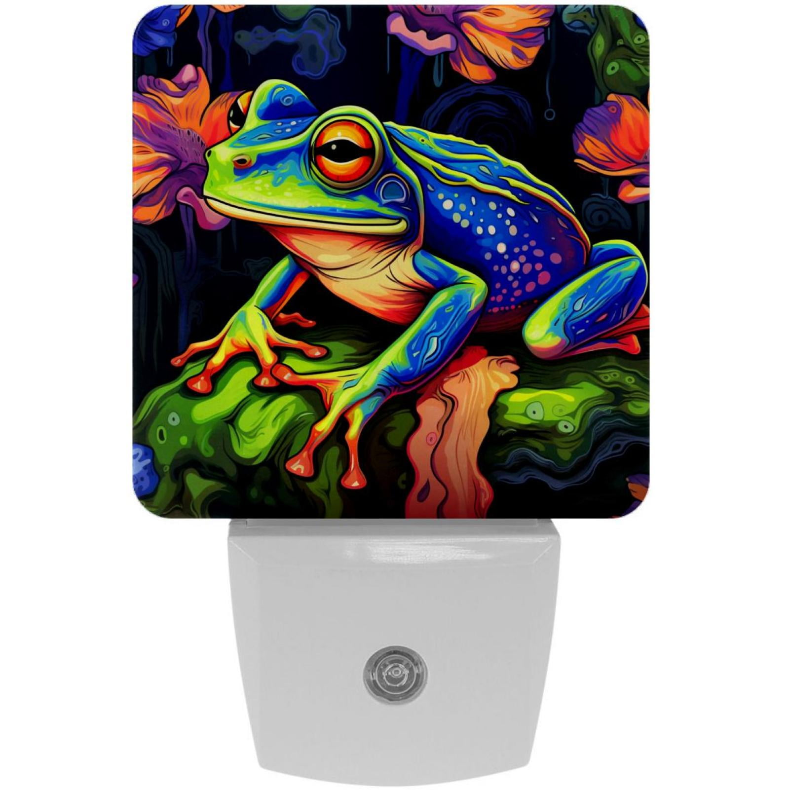 Frog LED Square Night Lights - Bedside Lighting Solution for a Soothing ...