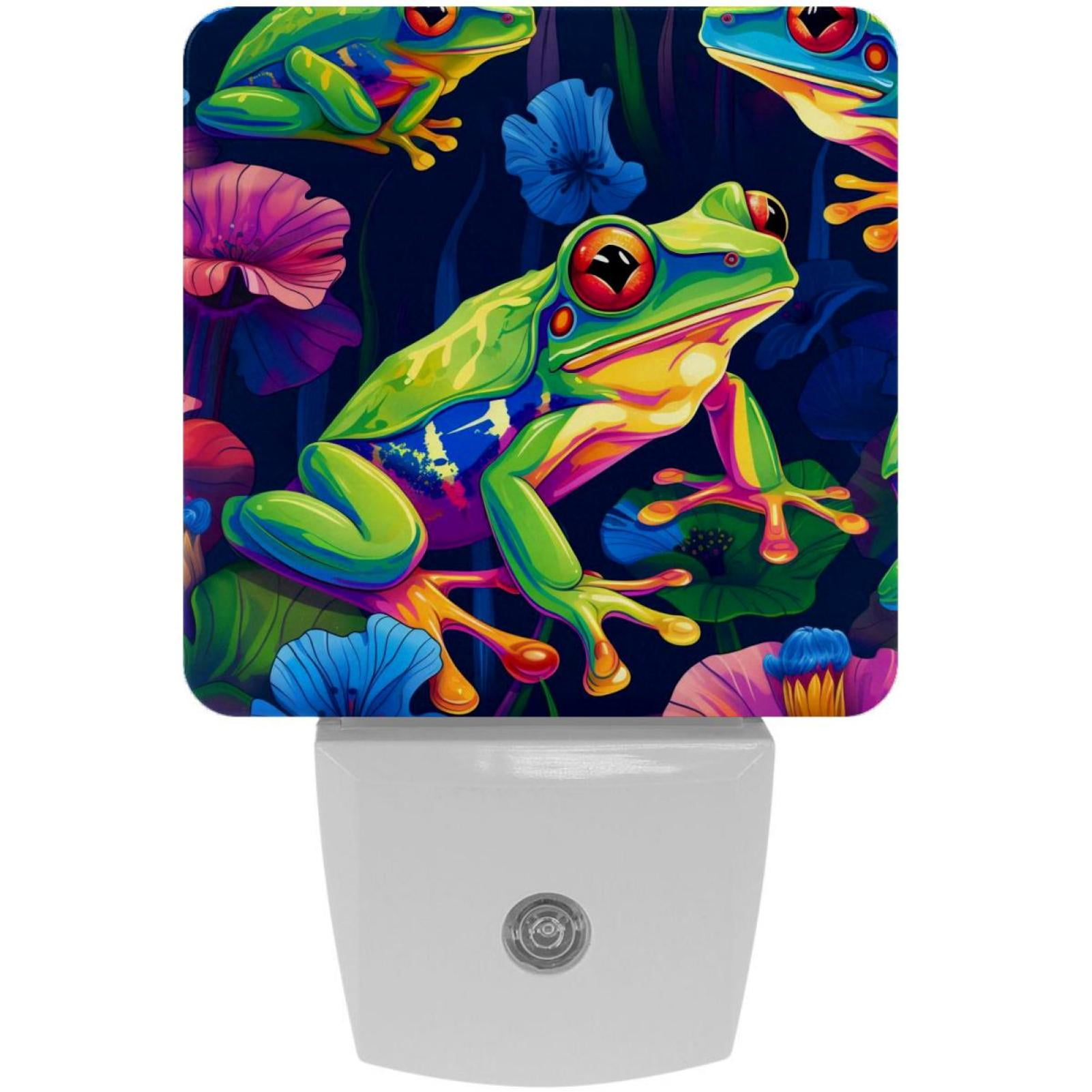Frog LED Square Night Lights - Energy Efficient Bedside Lamp with Soft ...