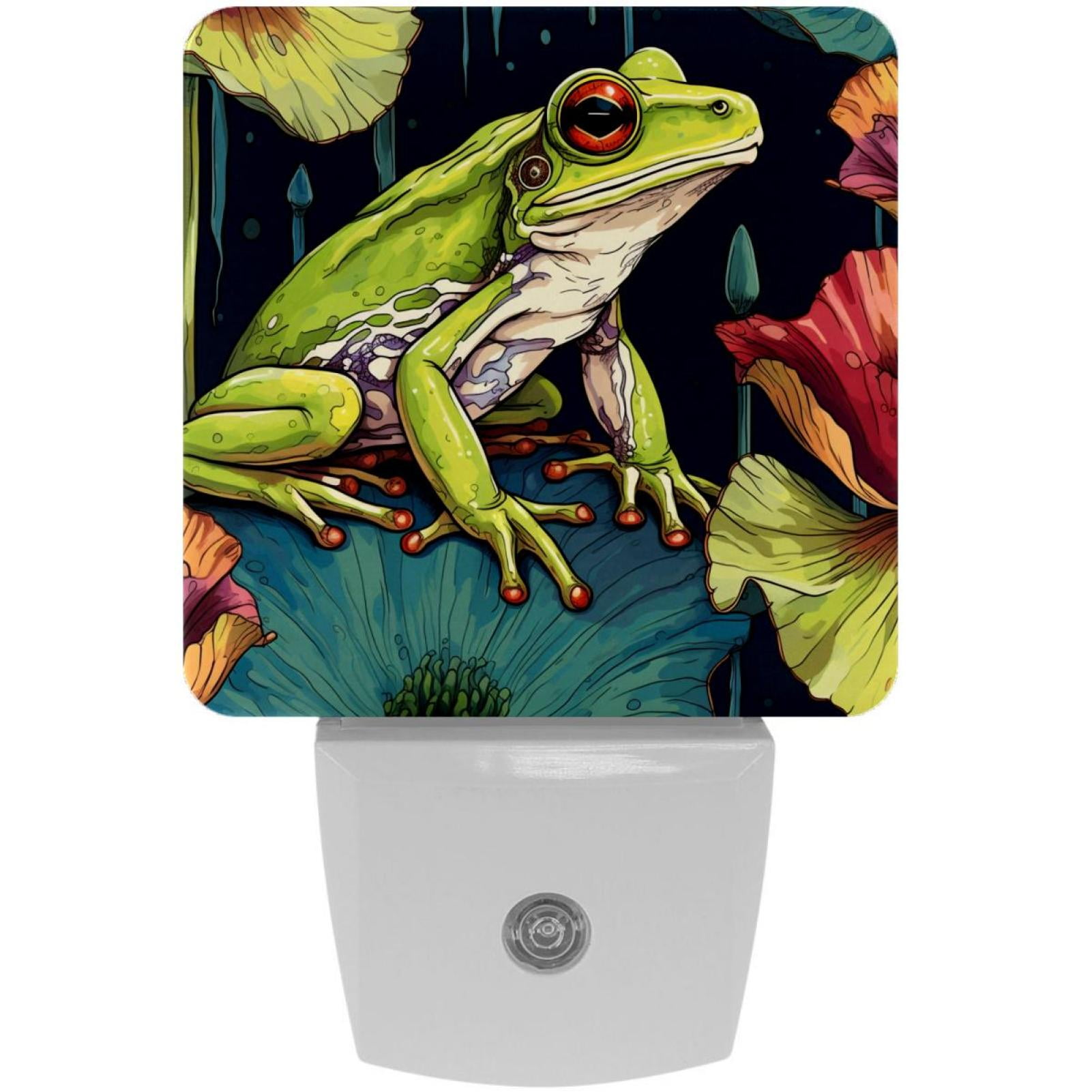 Frog LED Square Night Lights - Energy Efficient Bedside Lamp with Soft ...