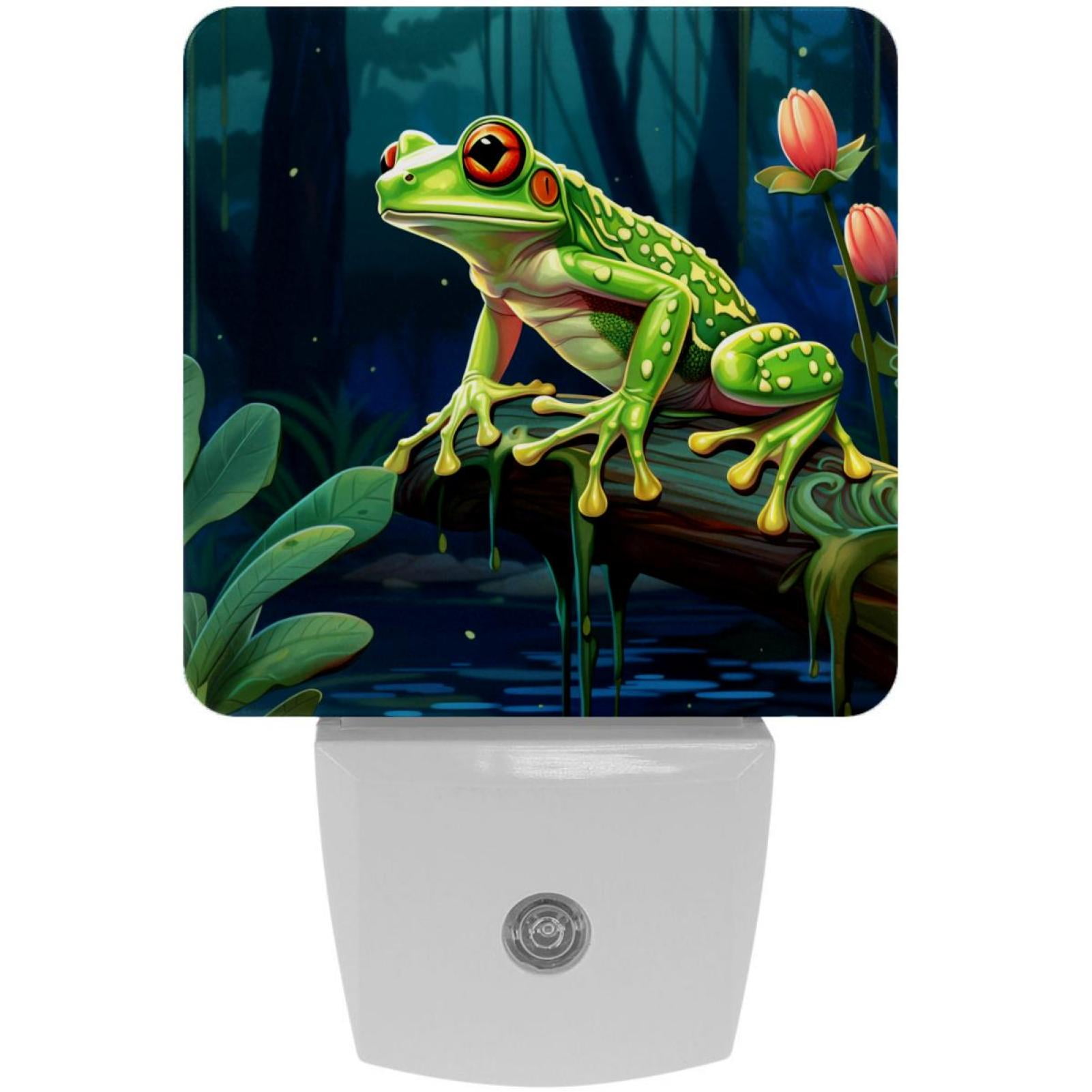 Frog LED Square Night Lights - Energy Efficient Bedside Lamp with Soft ...