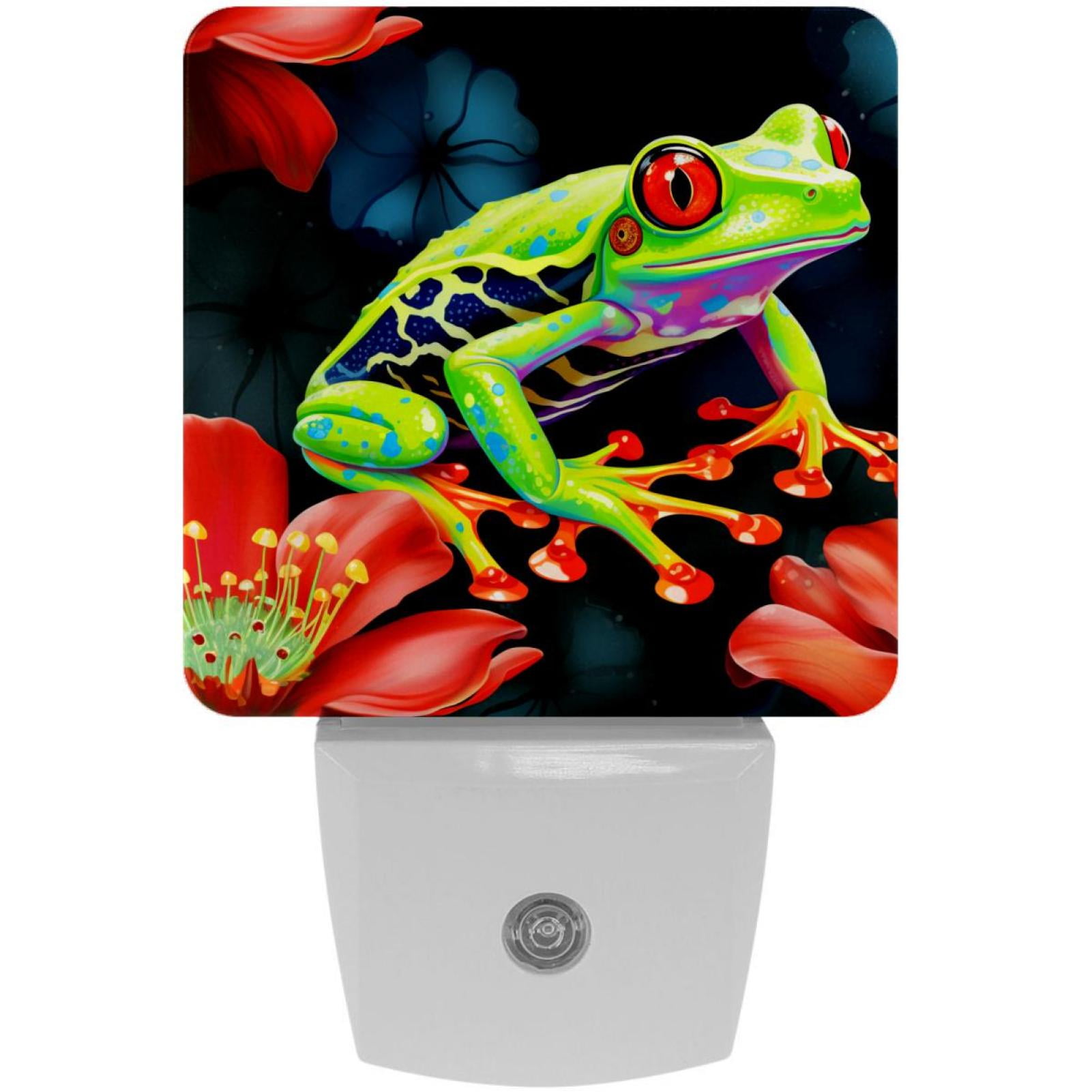 Frog LED Square Night Lights - Energy Efficient Plug-in Wall Lamp with ...