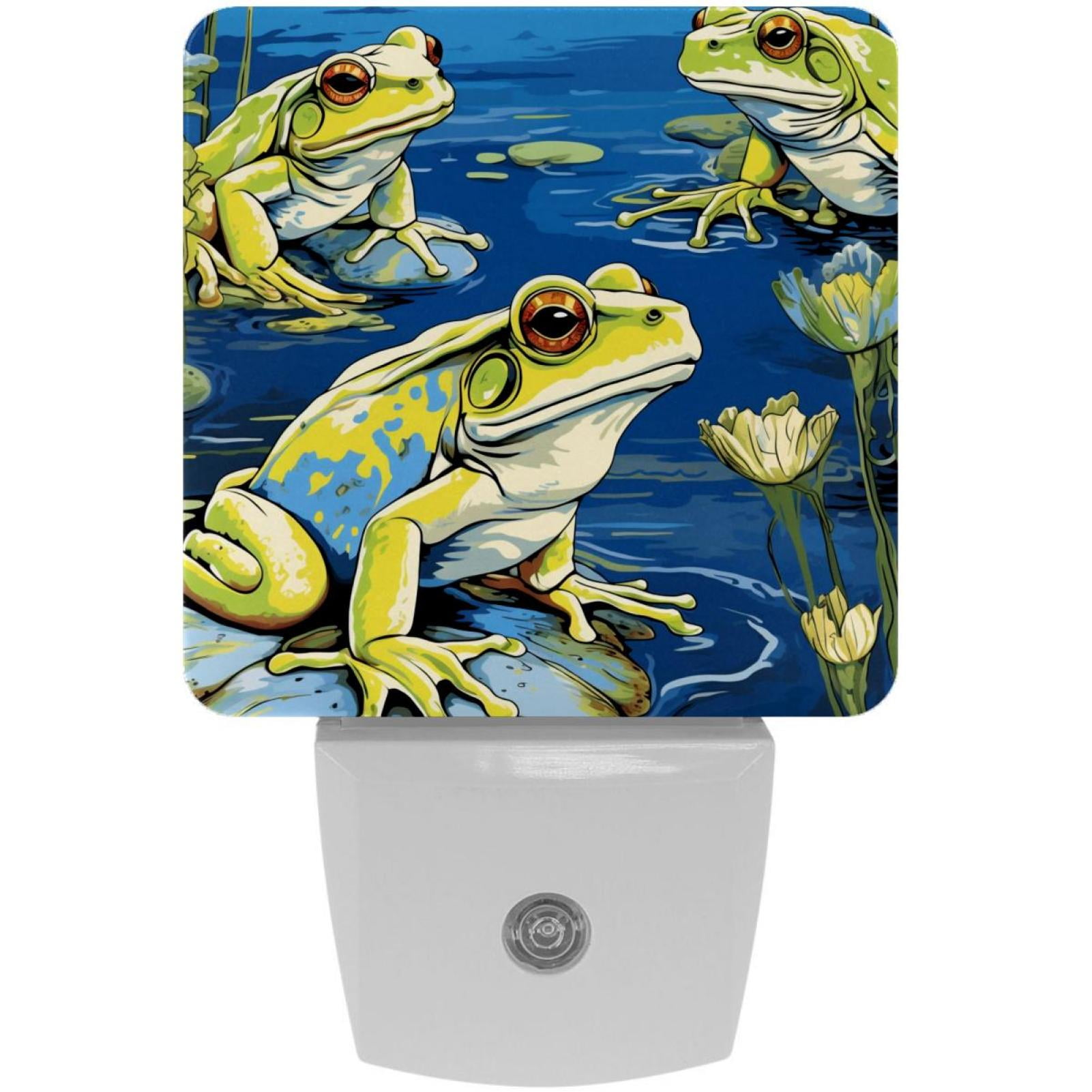Frog LED Square Night Lights - Energy Efficient Plug-in Wall Lamp with ...