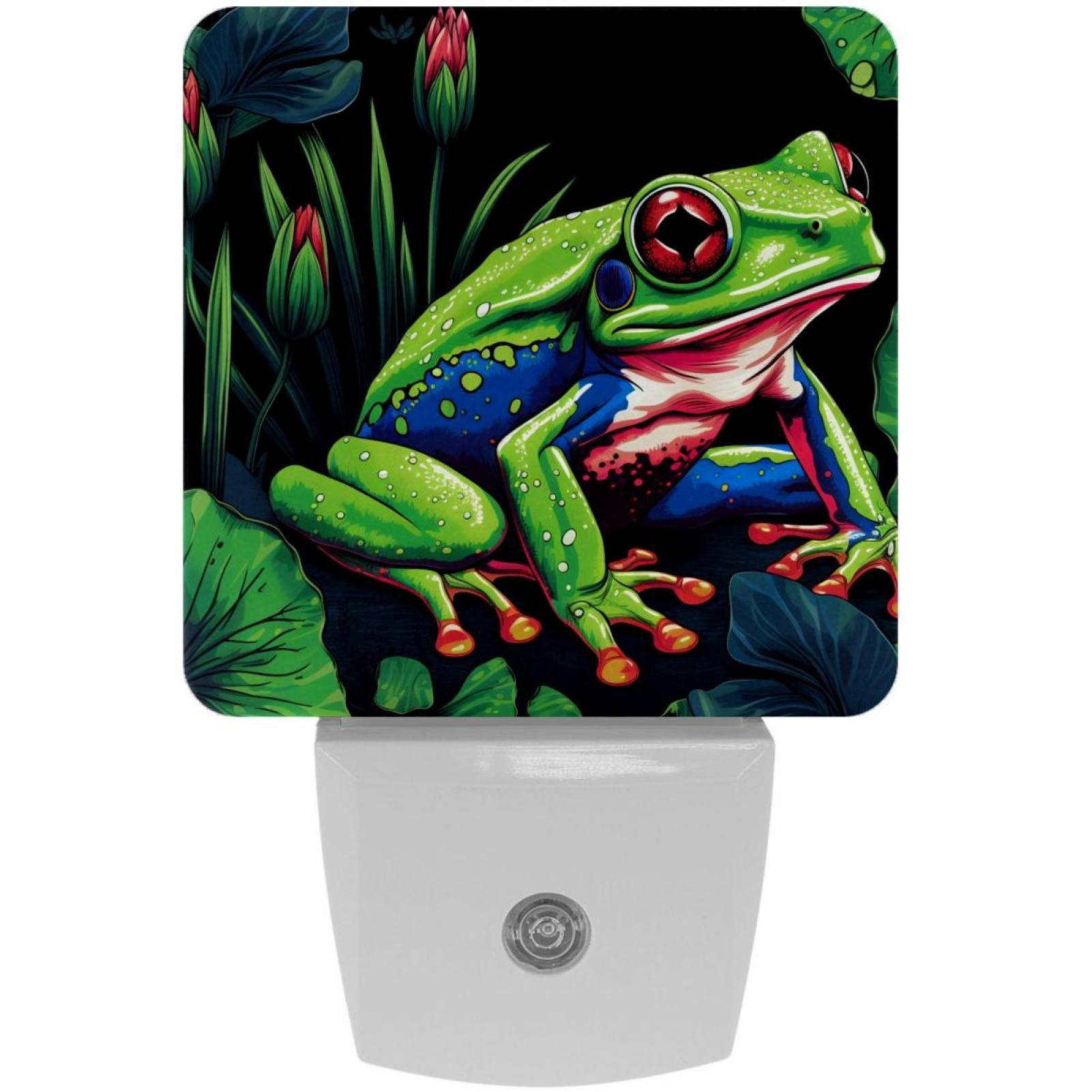 Frog LED Square Night Lights - Energy Efficient Plug-in Wall Lamp with ...
