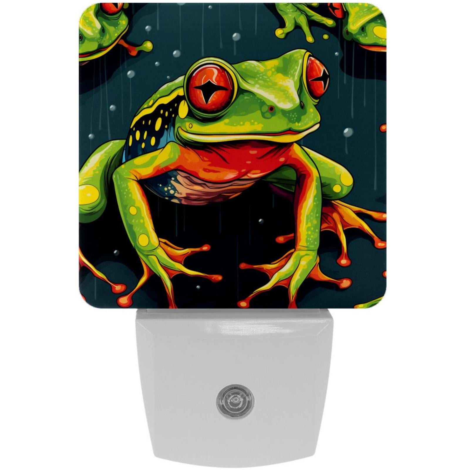 Frog LED Square Night Lights - Modern Design, Soft Glow, Energy ...