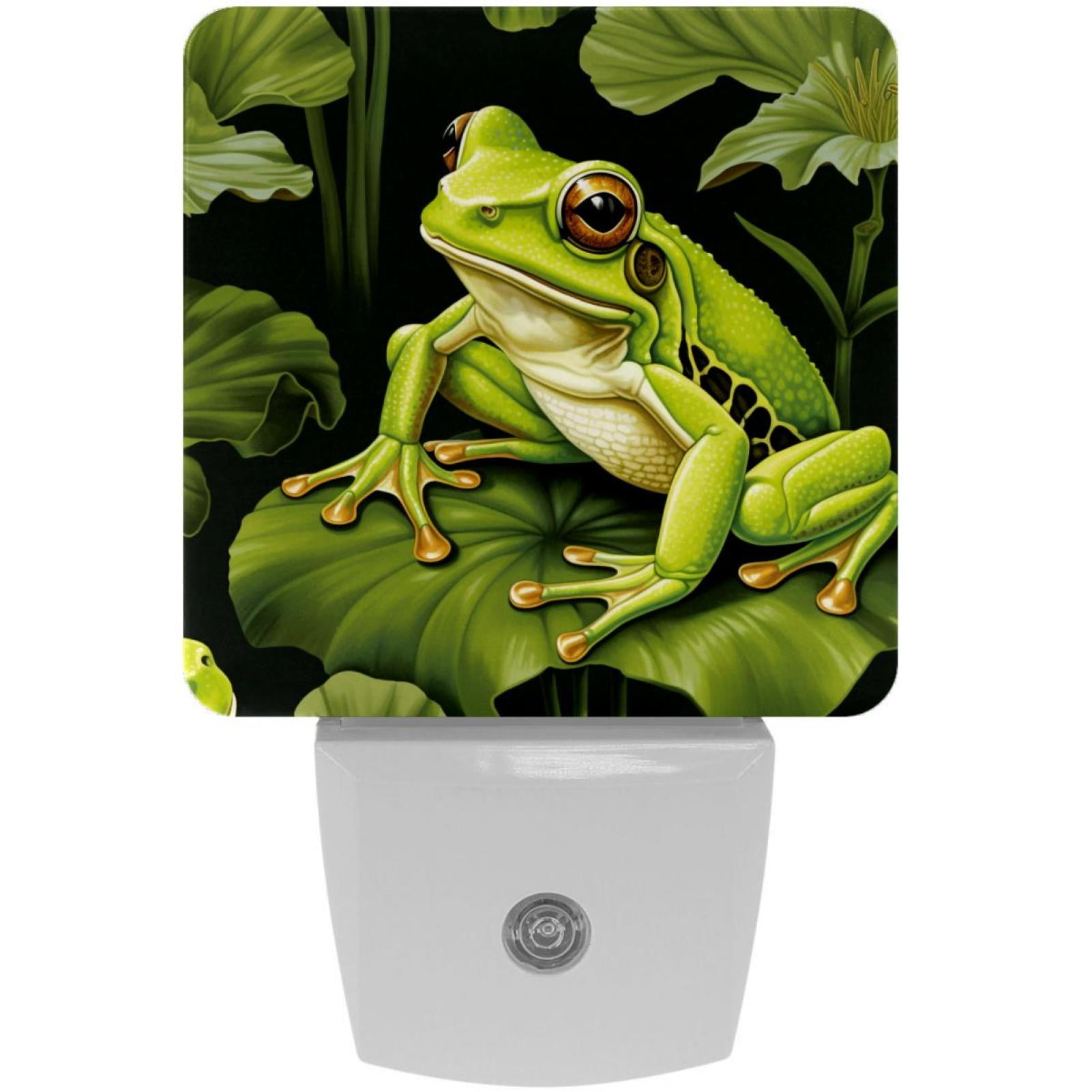 Frog LED Square Night Lights - Modern Design, Soft Glow, Energy ...