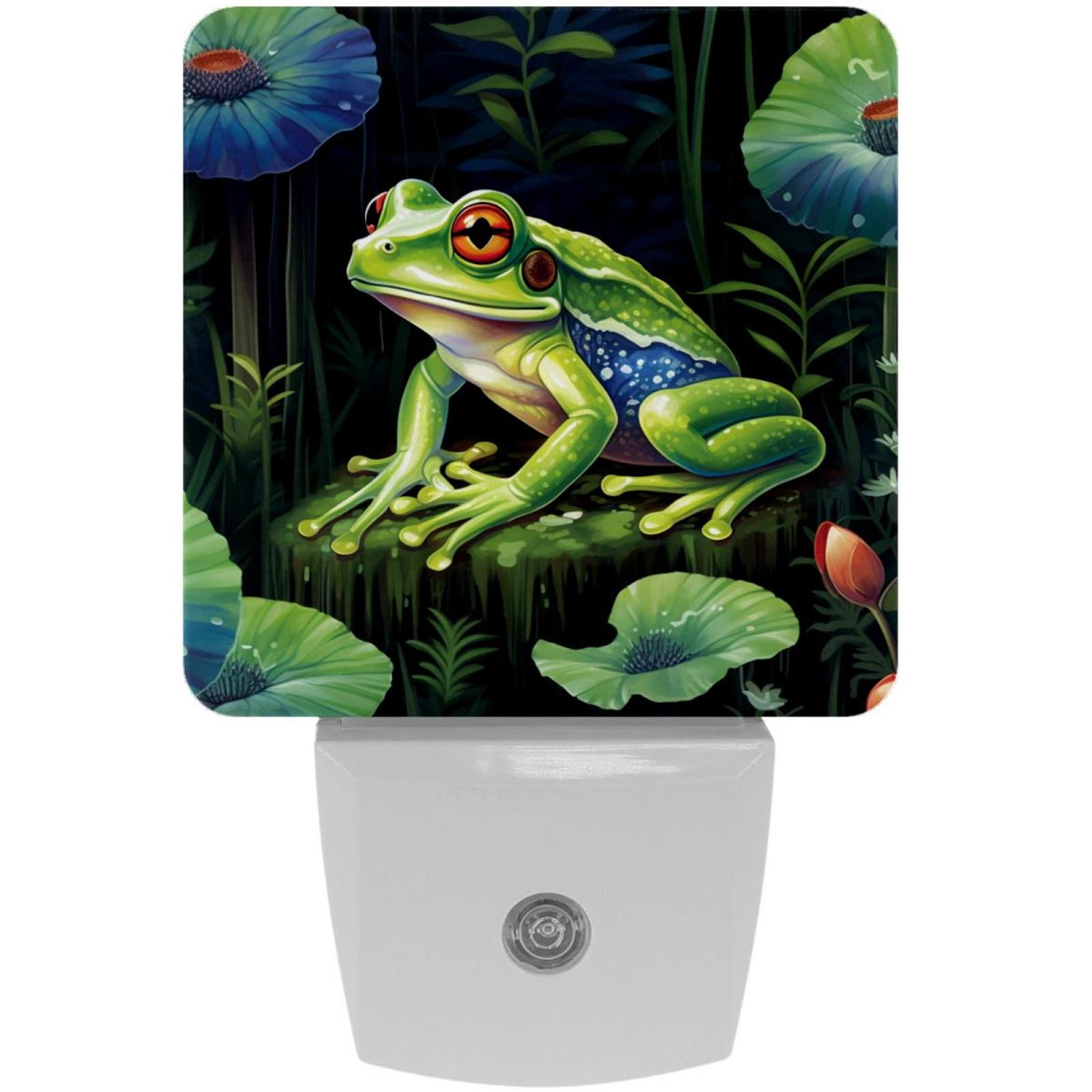 Frog LED Square Night Lights for Bedroom and Living Room, Decorative ...
