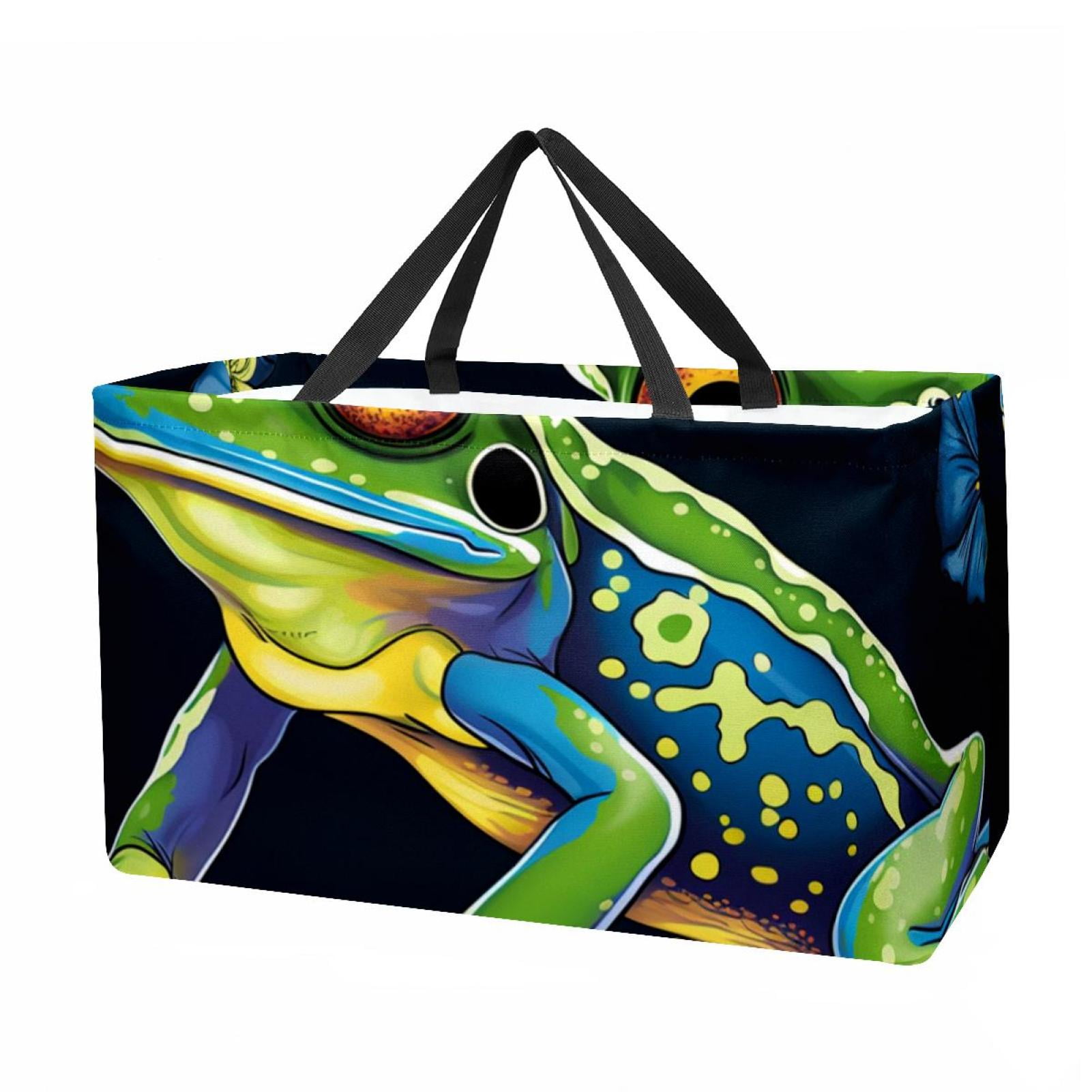 Frog Large Capacity Reusable Foldable Oxford Cloth Storage Bin Cube ...