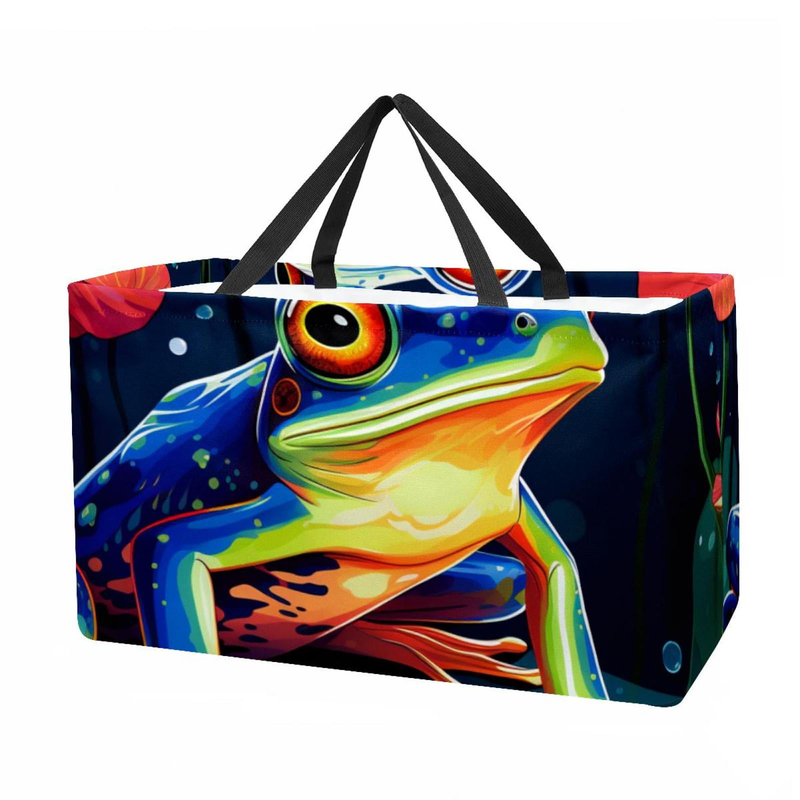 Frog Large Capacity Reusable Oxford Cloth Storage Bin: Foldable Storage ...