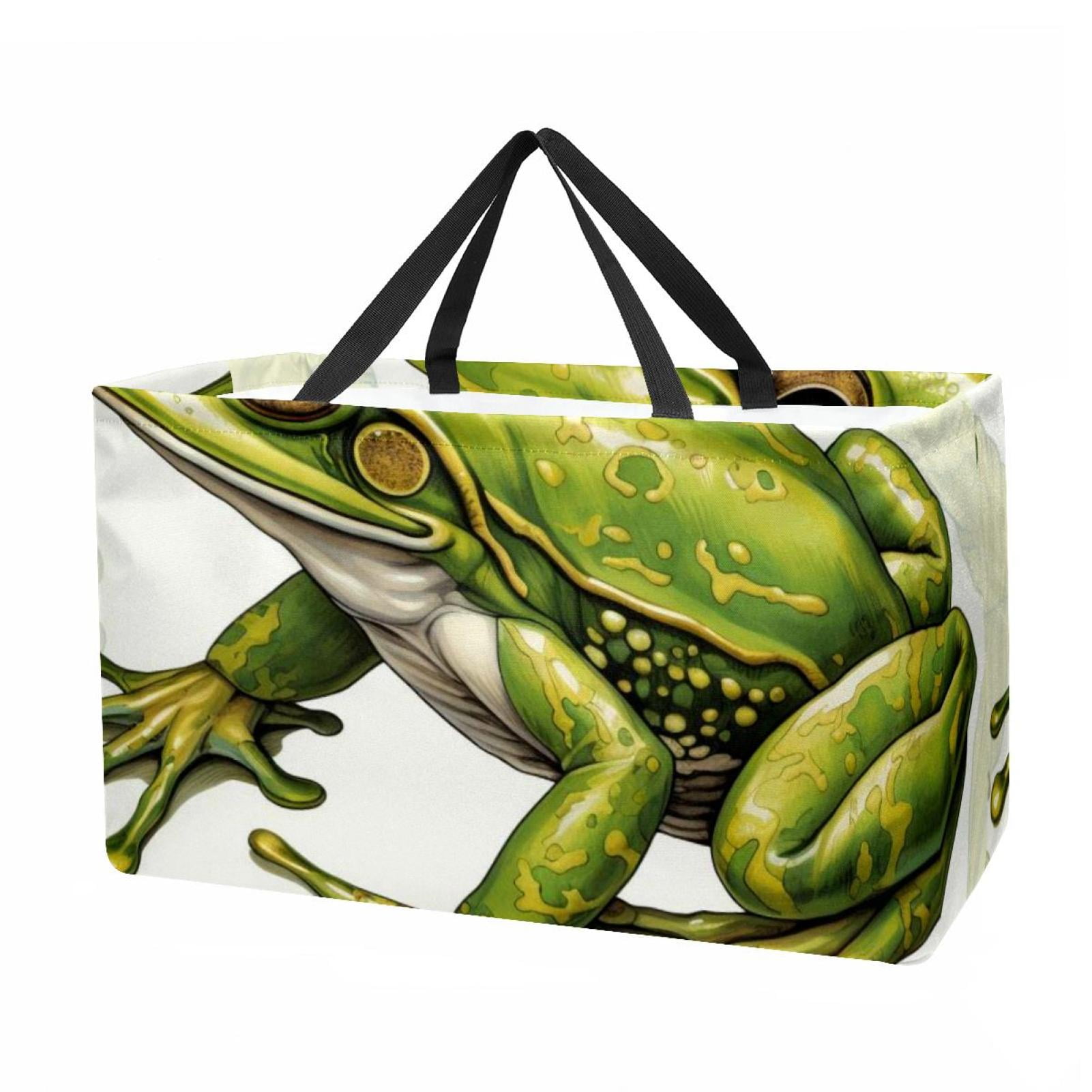 Frog Large Foldable Beach Bag with Collapsible Bucket, Cube Organizer ...