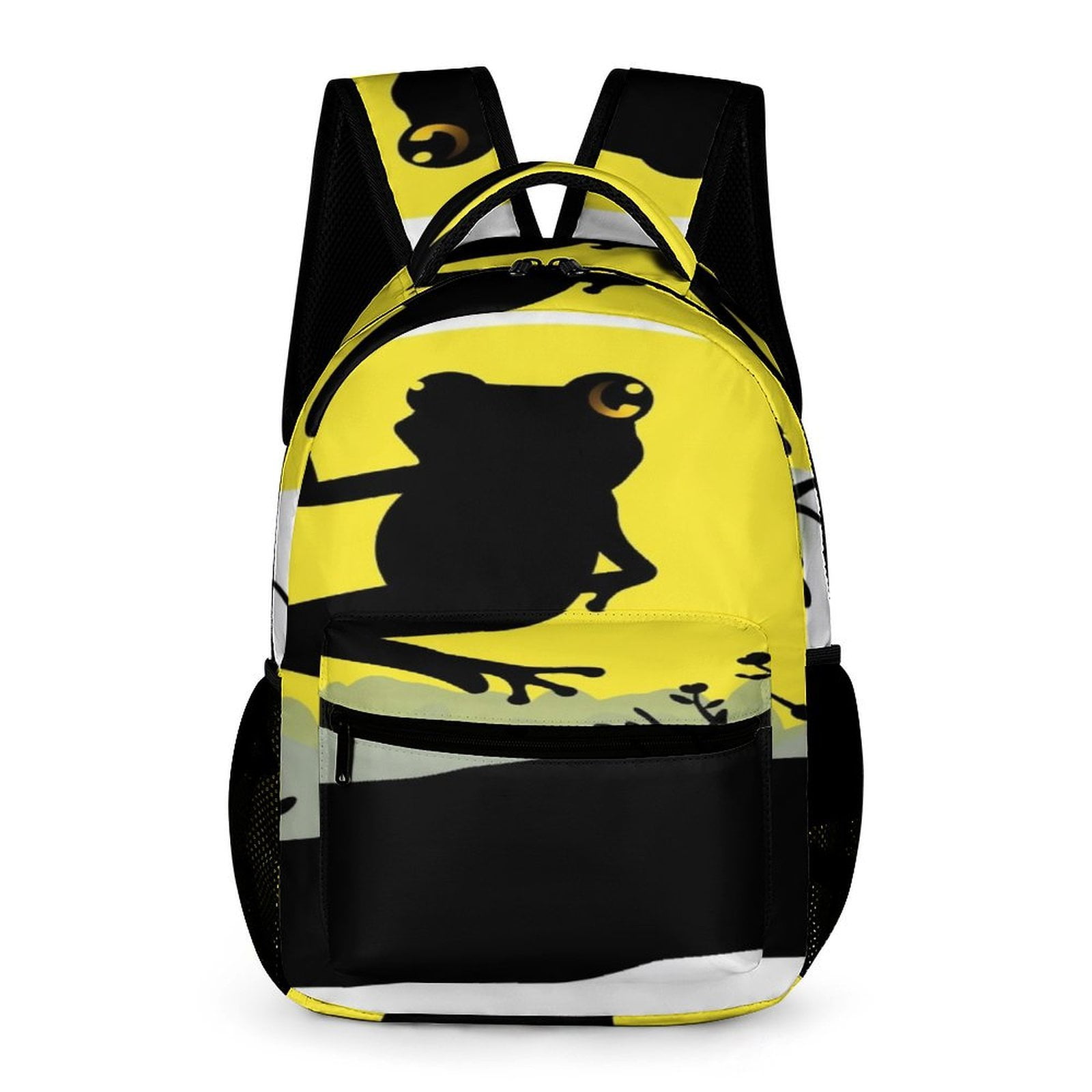 Frog Leaps Moonlit Night Backpack Lightweight Laptop Backpacks College ...