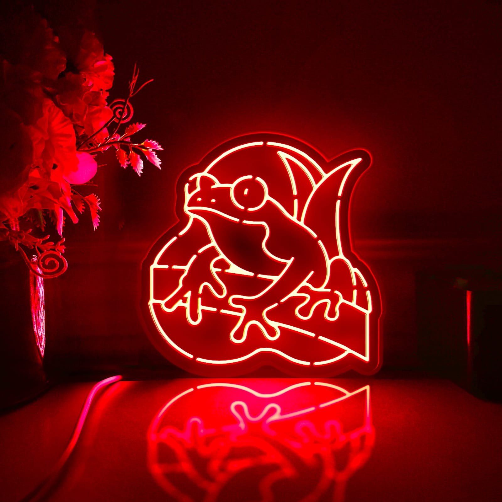 Frog Led Light Box, Dimmable Neon-Like Light Signs USB Power for Wall ...