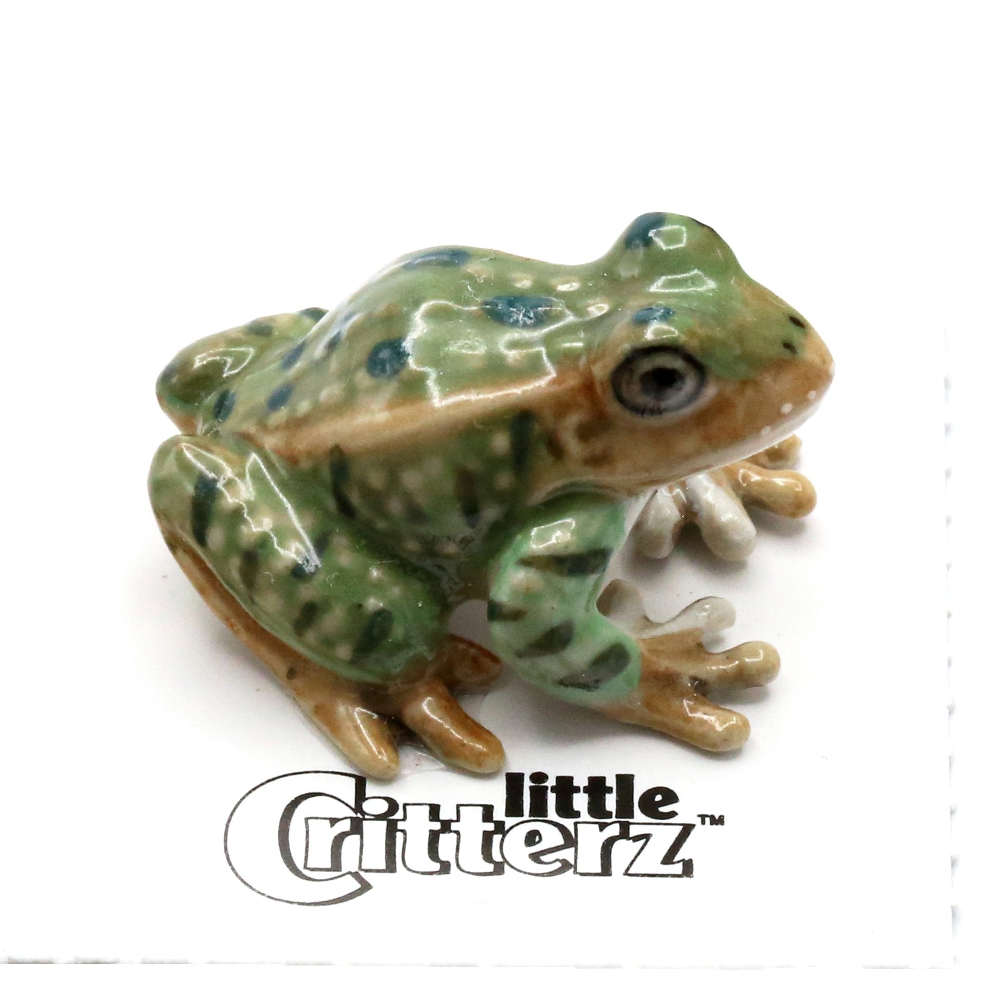 Frog - Leopard Frog "Rana" - miniature porcelain figurine - Walmart.com