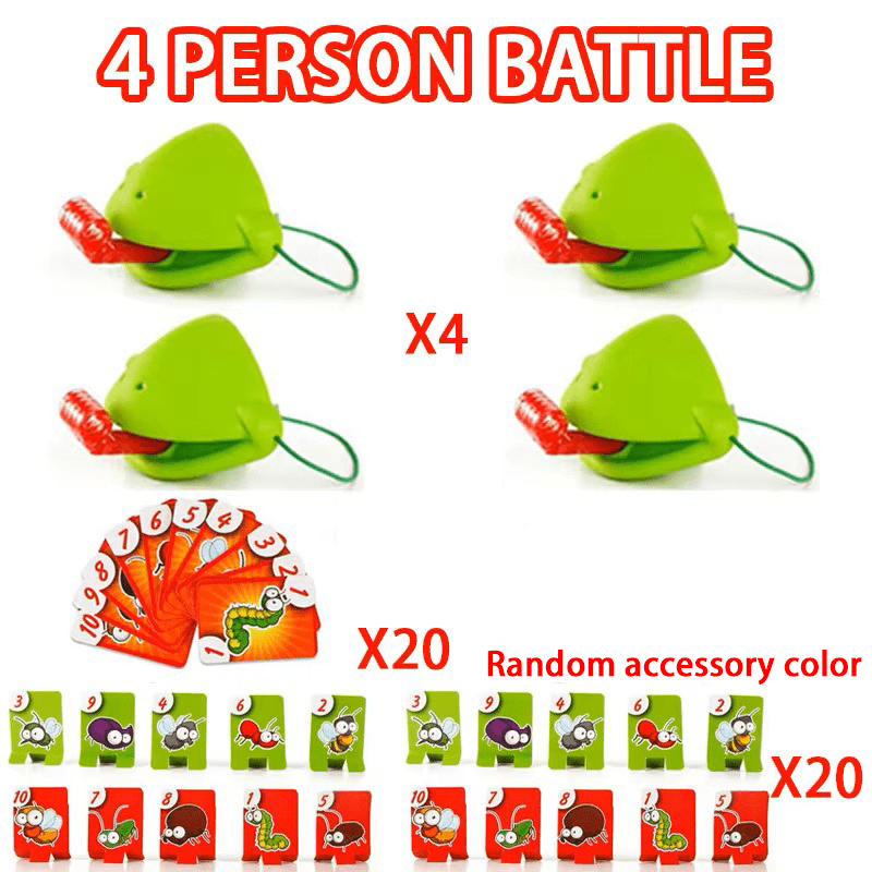 Frog Lizard Mask Wagging Tongue Lick Cards Board Games for Children ...