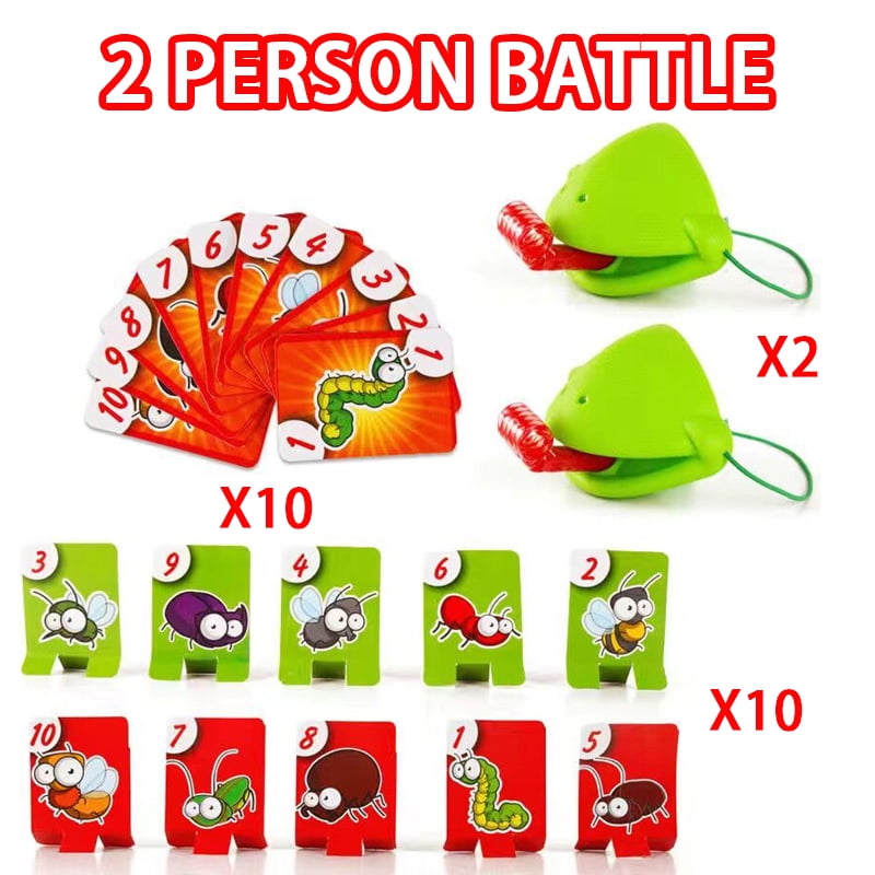 Frog Lizard Mask Wagging Tongue Lick Cards Board Games for Children ...