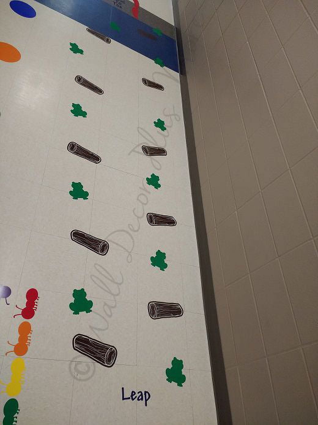 Frog Logs Leap Vinyl Stickers Sensory Path Floor Decals School Hallway ...