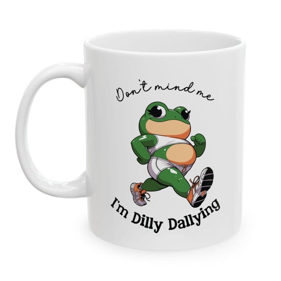 Frog Lover Coffee Mug, D1illy Dally Mug, Frog Lover Gift, Birthday Gift ...
