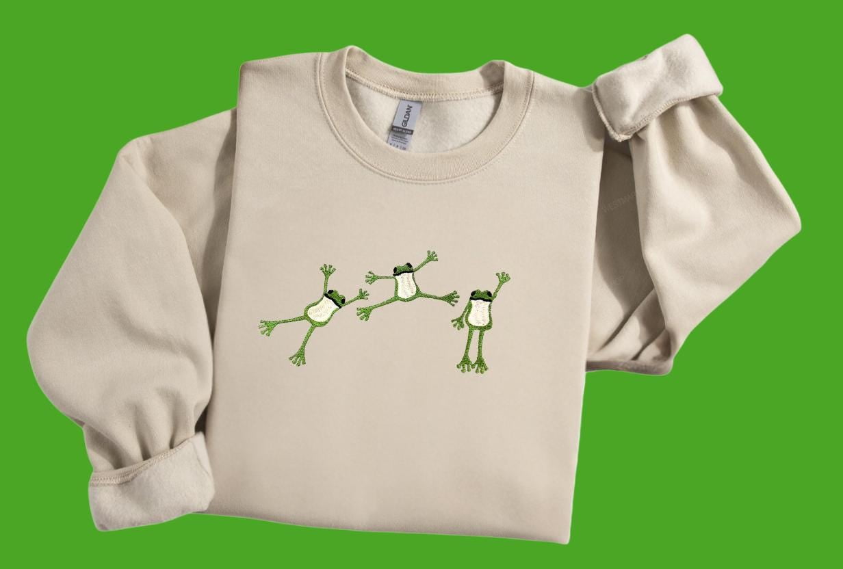 Frog Lover's Embroidered Sweatshirt - Walmart.com