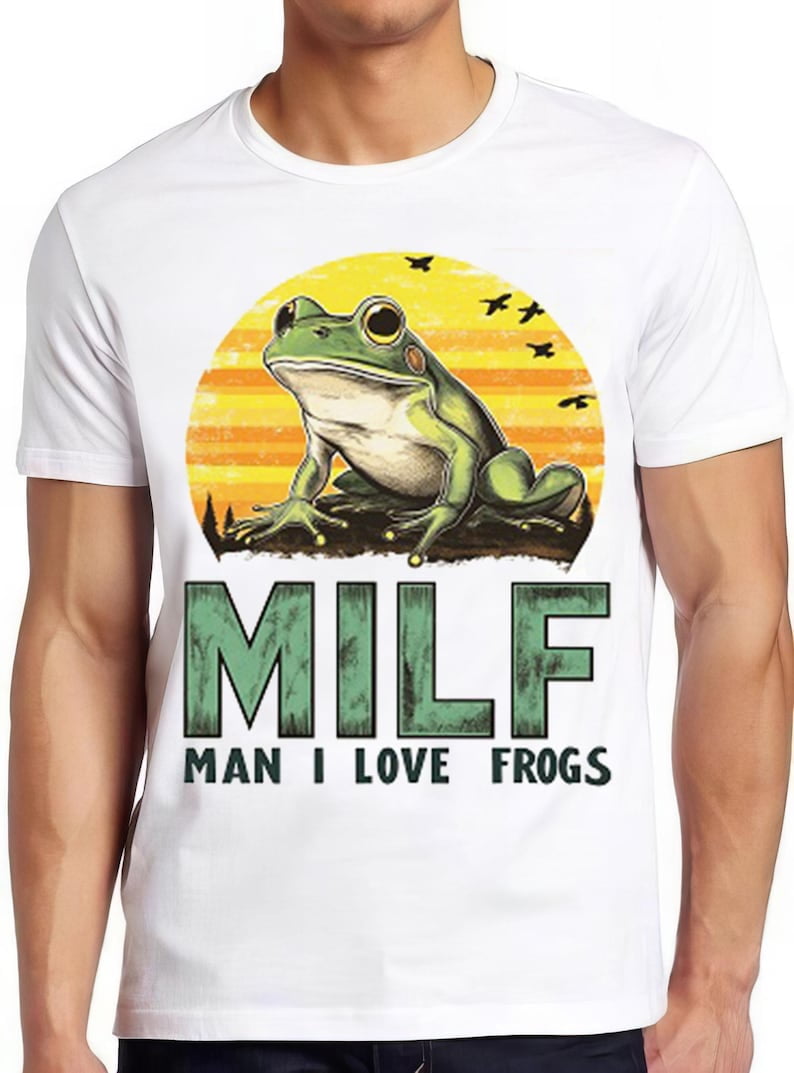 Frog Man I Love Frogs Meme Tee – Animal Nature Funny Gamer Cult Shirt ...