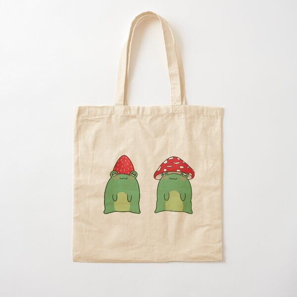 Frog, Matching, Frogs, Cute, Cottagecore Canvas Tote Bag, Family Gift ...