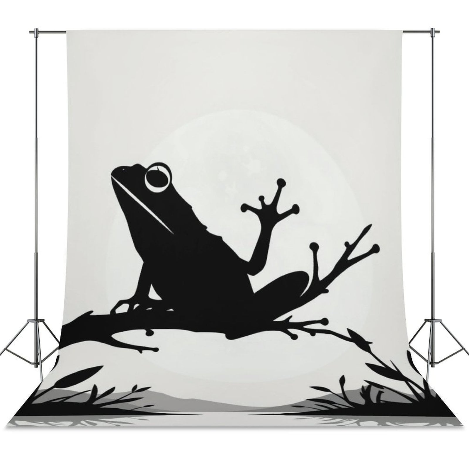 Frog Moon Silhouette Backdrop Baby Shower Newborn Portrait Girl Boy ...