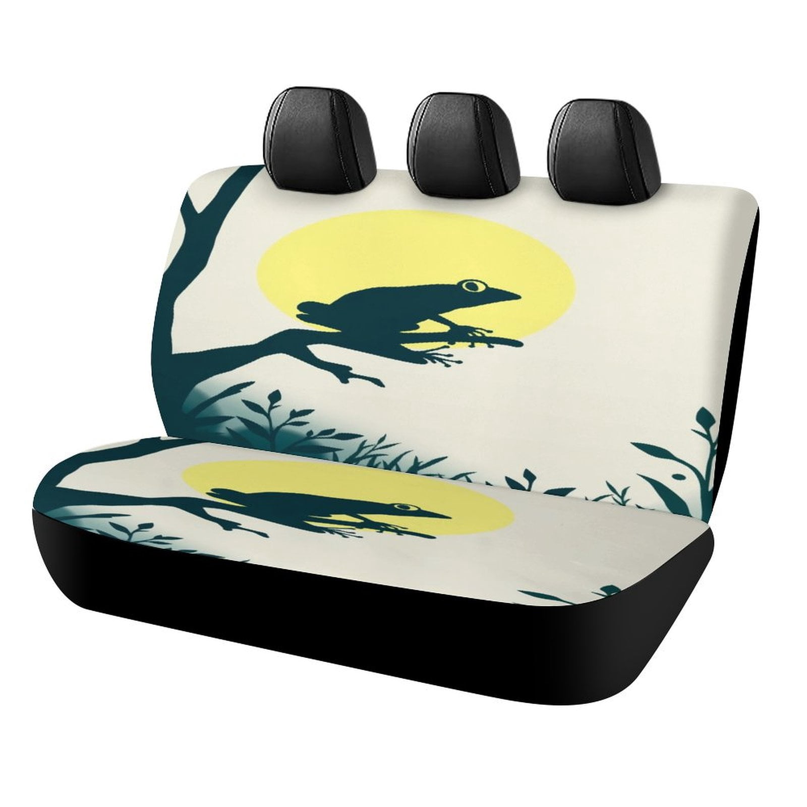 Frog Moon Silhouette Car Back Seat Pad Useful Stain Resistant Covers ...