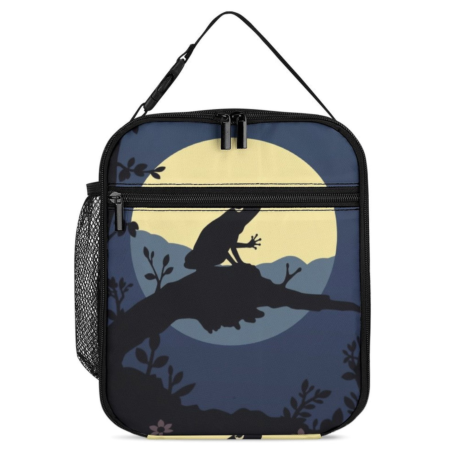 Frog Moon Silhouette Lunch Bag For Men Women Reusable Lunch Box ...