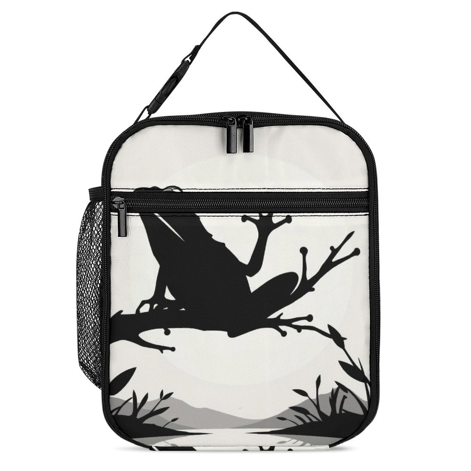Frog Moon Silhouette Lunch Box Food Bag for Work Office Outdoor Picnic ...