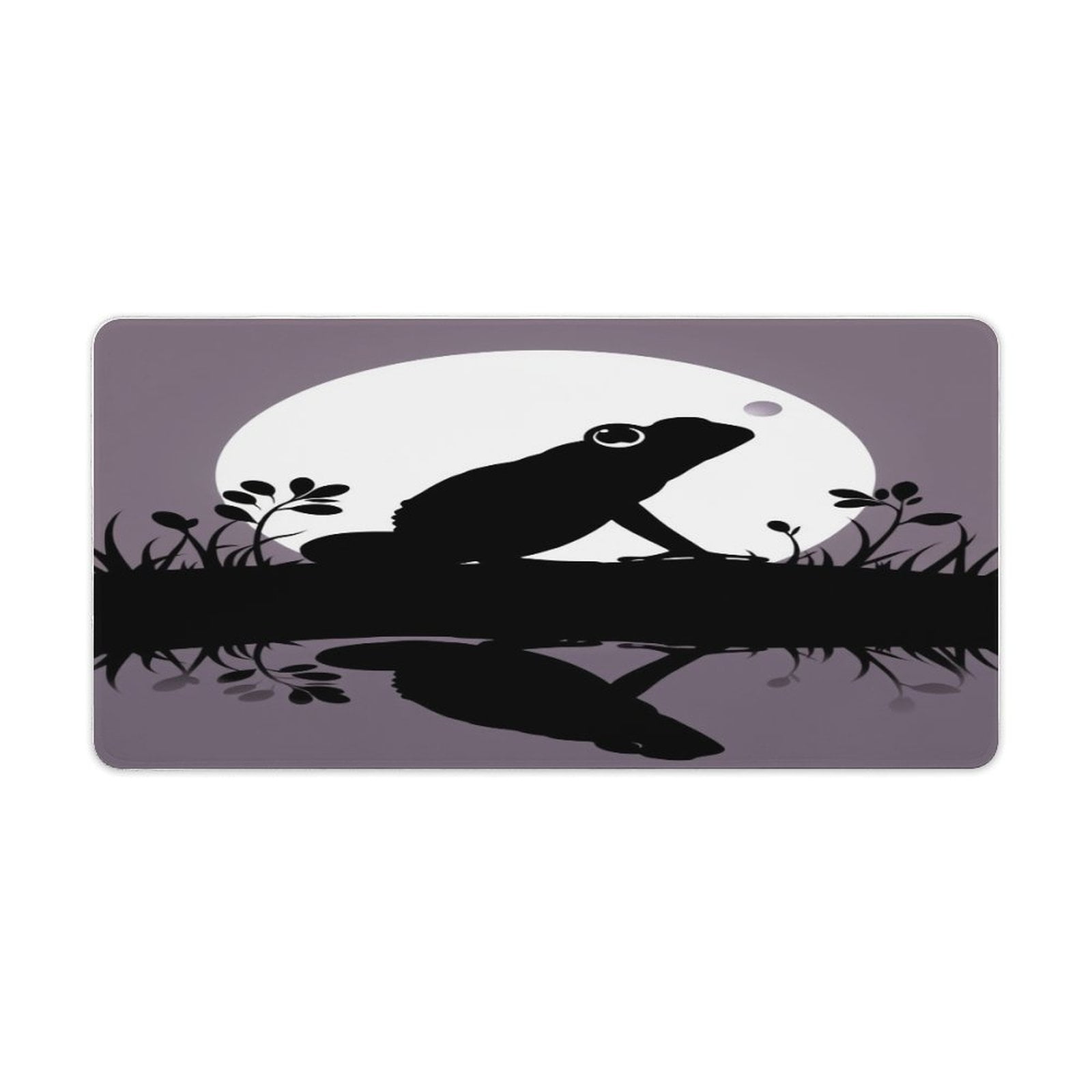 Frog Moon Silhouette Mouse Pad Large Anti-Slip Rubber Gaming Mouse Pad ...
