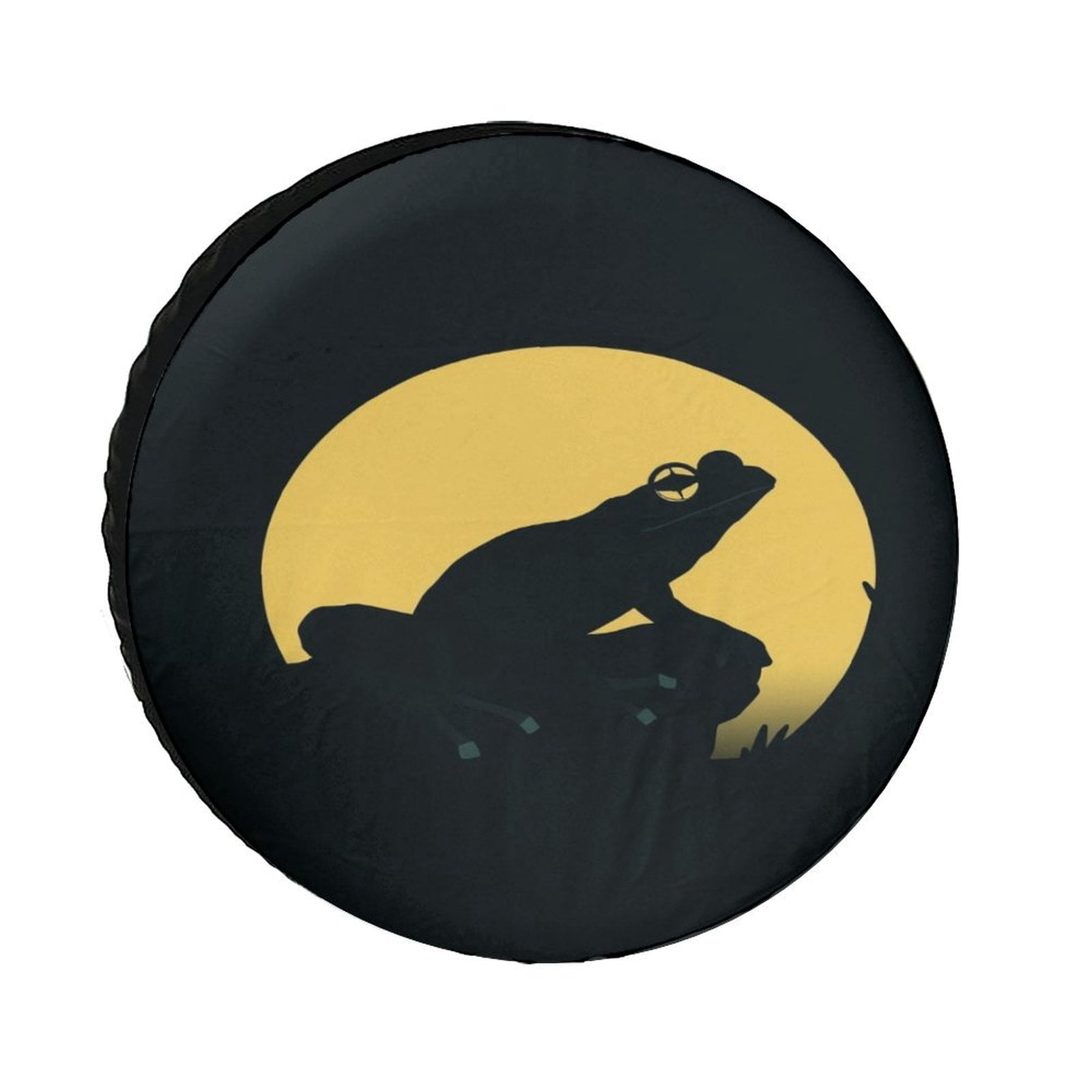 Frog Moon Silhouette Spare Tire Cover Dust-Proof Wheel Tire Cover Fit ...