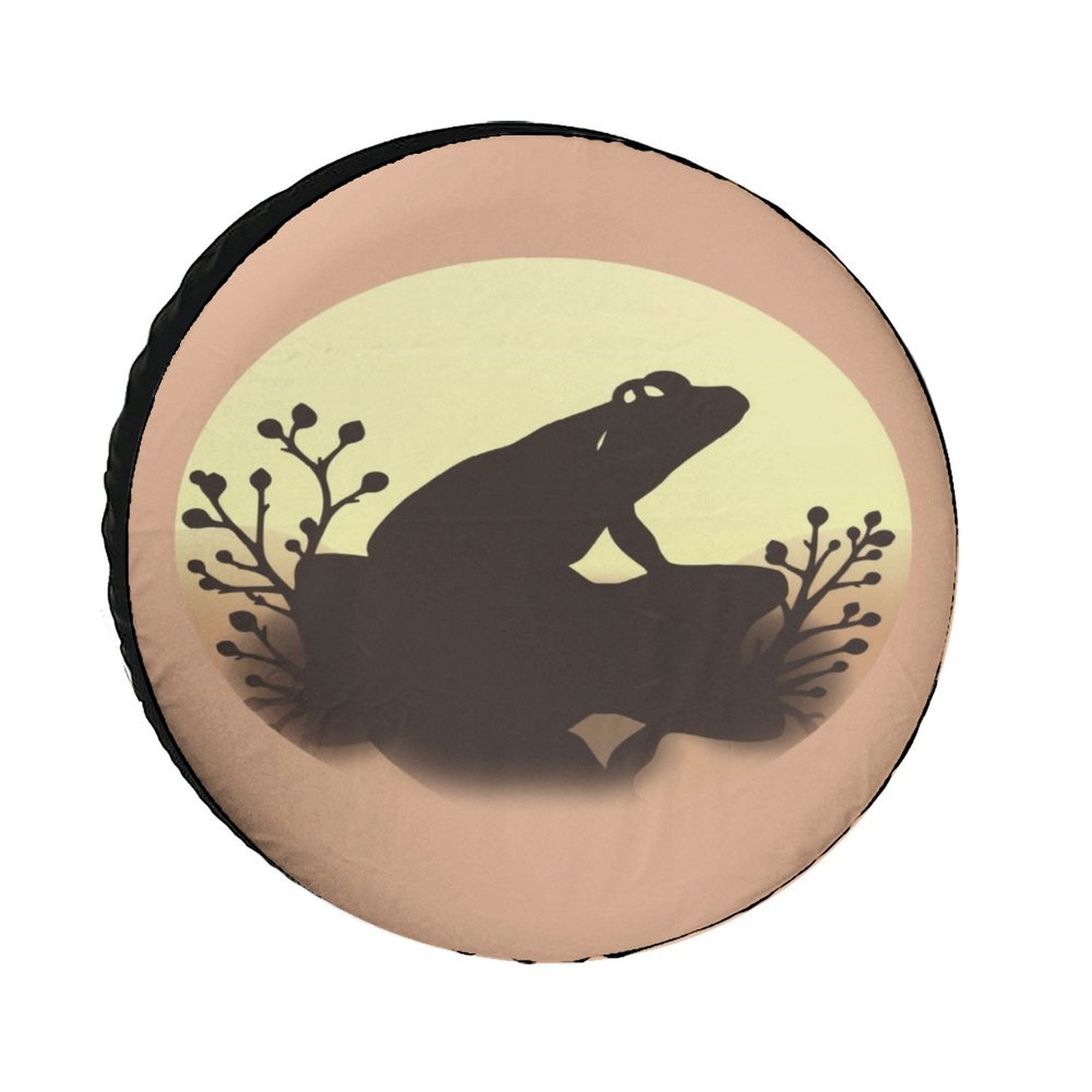 Frog Moon Silhouette Spare Tire Cover Universal Wheel Tire Protectors for SUV Truck Camper 24 28 ...
