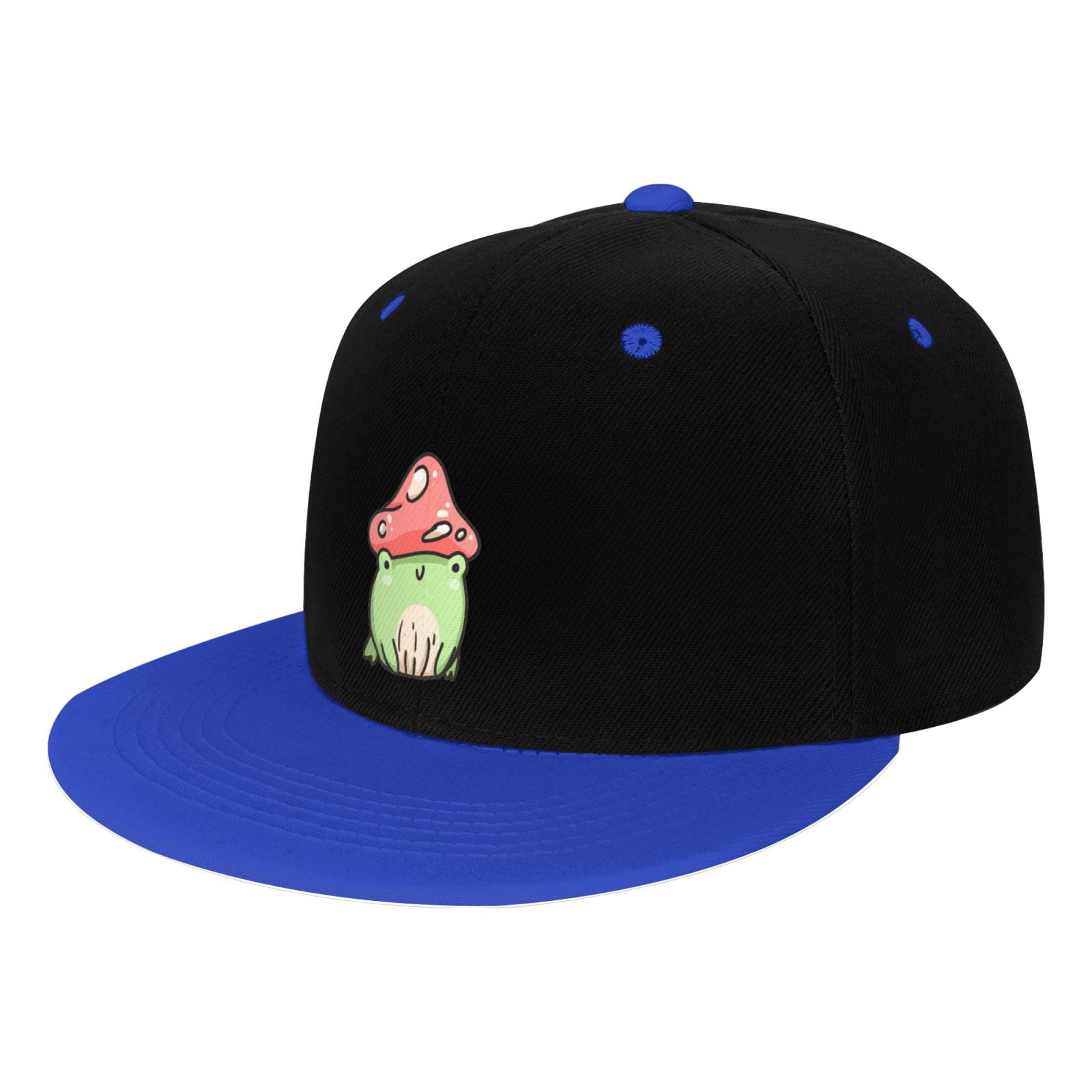 Frog Mushroom Adjustable Snapback Hat for Men Women, Unisex Hip Hop ...