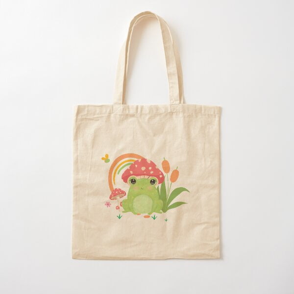 Frog, Mushroom, Cute, Aesthetic, Cottagecore, Frogs, Mushroom Hat, Cute ...