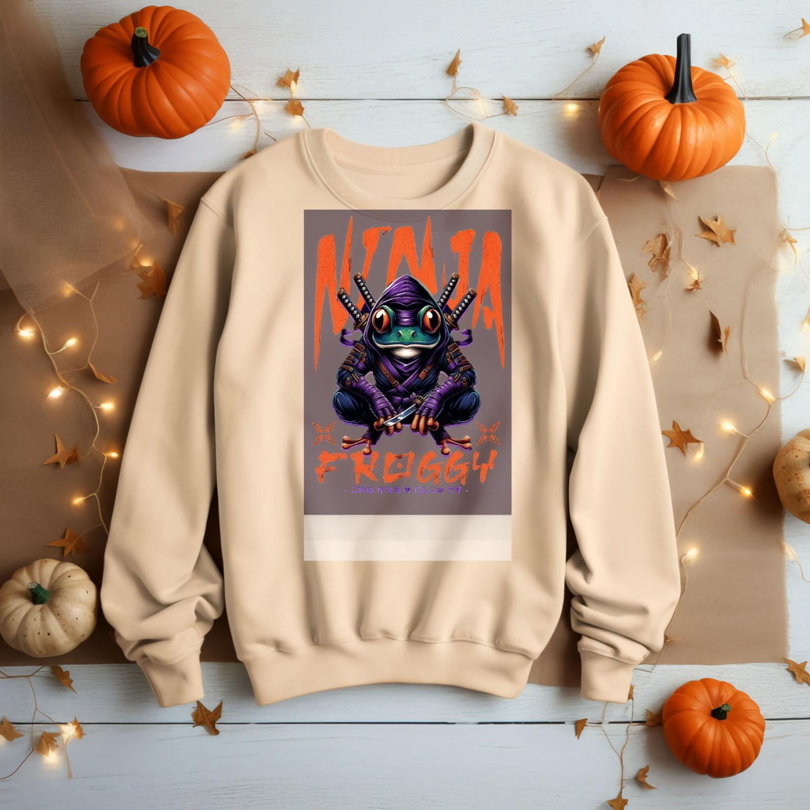 Frog Ninja Shirt, Froggy Shinobi Japan Amphibian Anime Design, Size S ...