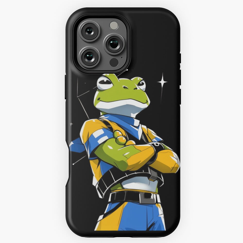 Frog Ninja Warrior Amphibian Battle Stance Art iPhone Case 17 to 11 Pro ...