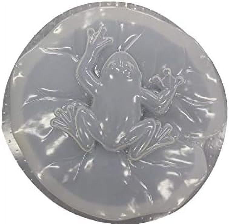 Frog on a Lily Pad Plastic Craft Mold use with Concrete or Cement for ...