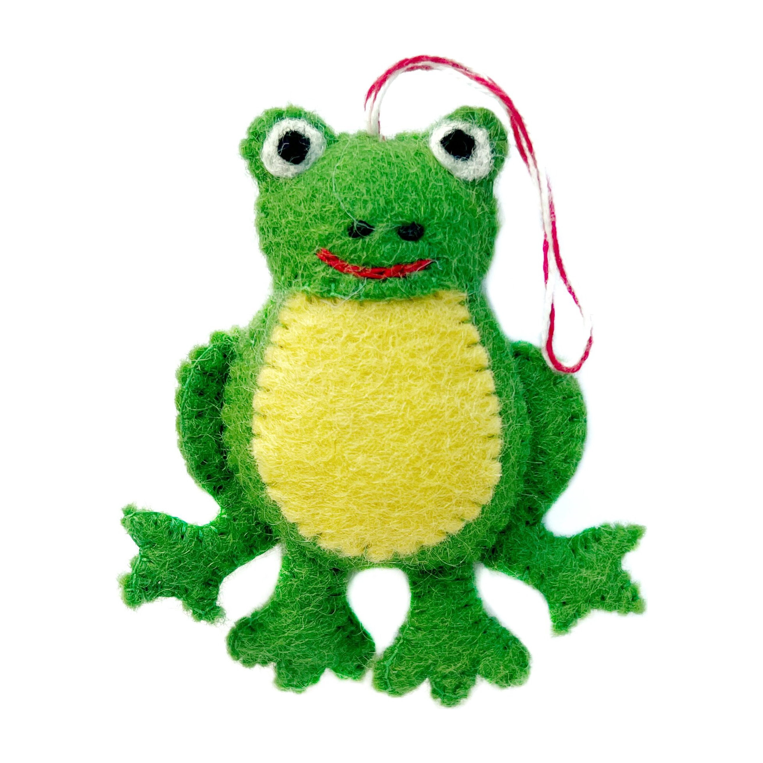 Frog Ornament - Felt Wool Fair Trade Handmade Christmas Nepal - Walmart.com