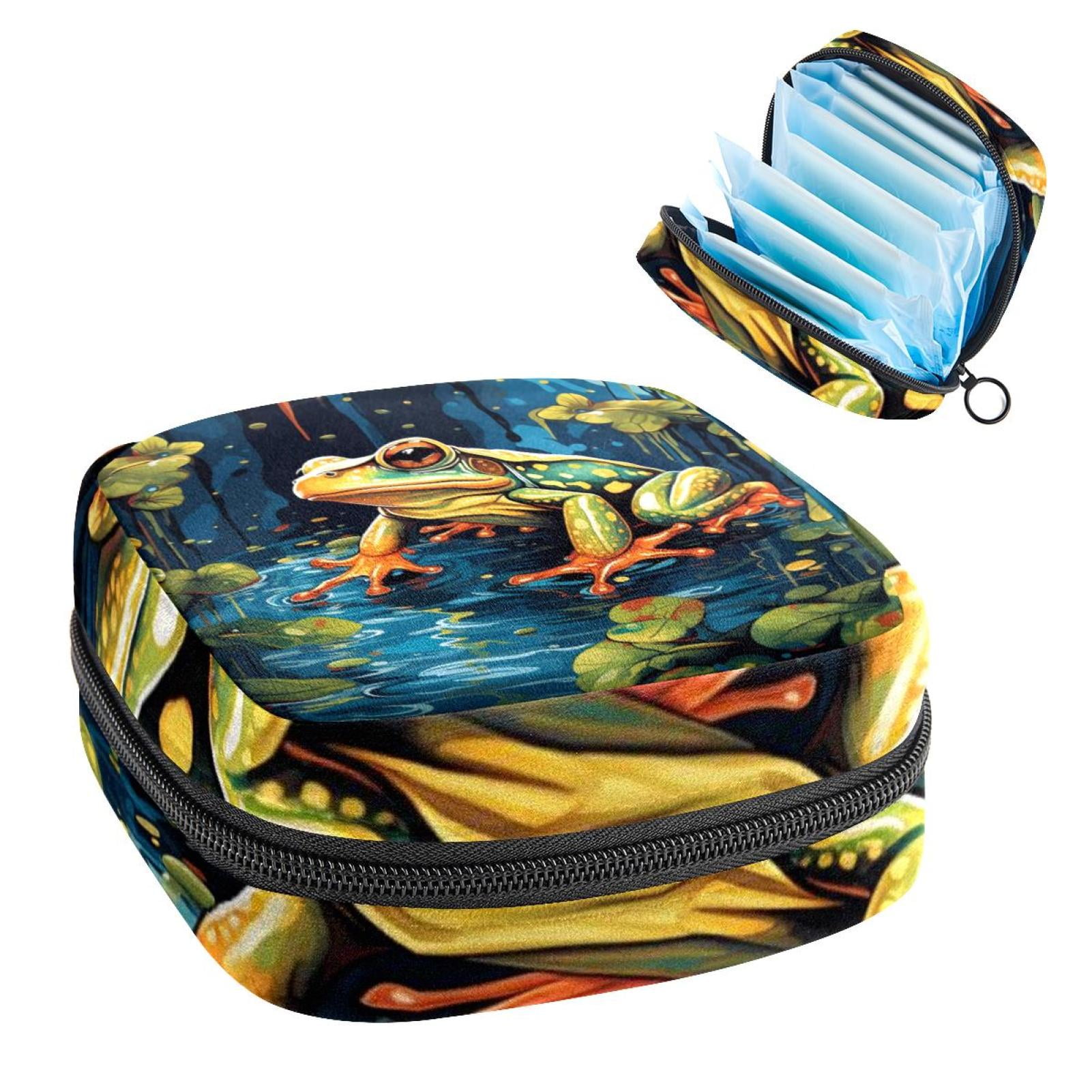 Frog Pad Bag Storage Organizer Pouch for Menstrual Hygiene Products ...