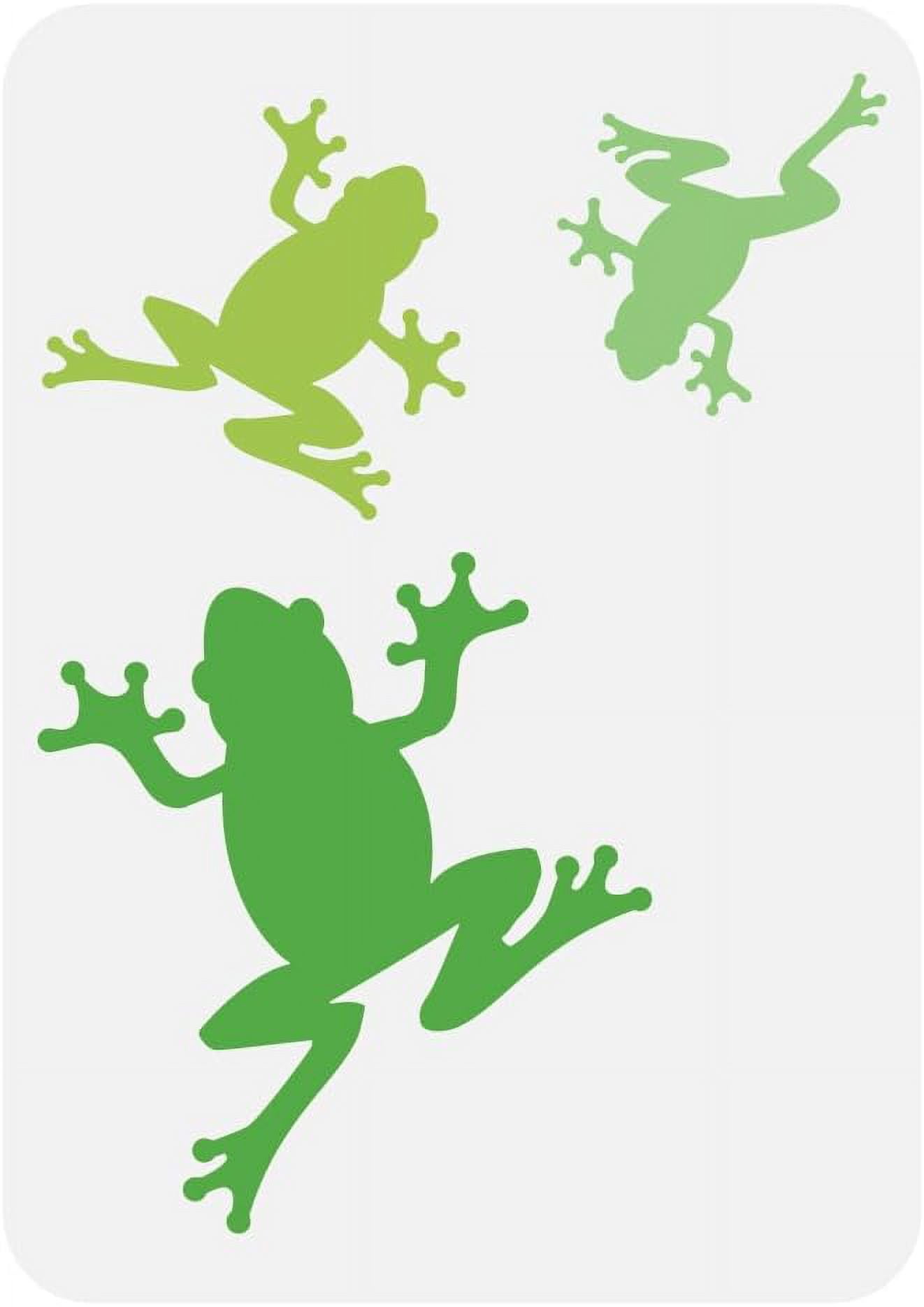 Frog Painting Stencil 8.3x11.7inch Plastic PET Frog Pattern Stencil for ...
