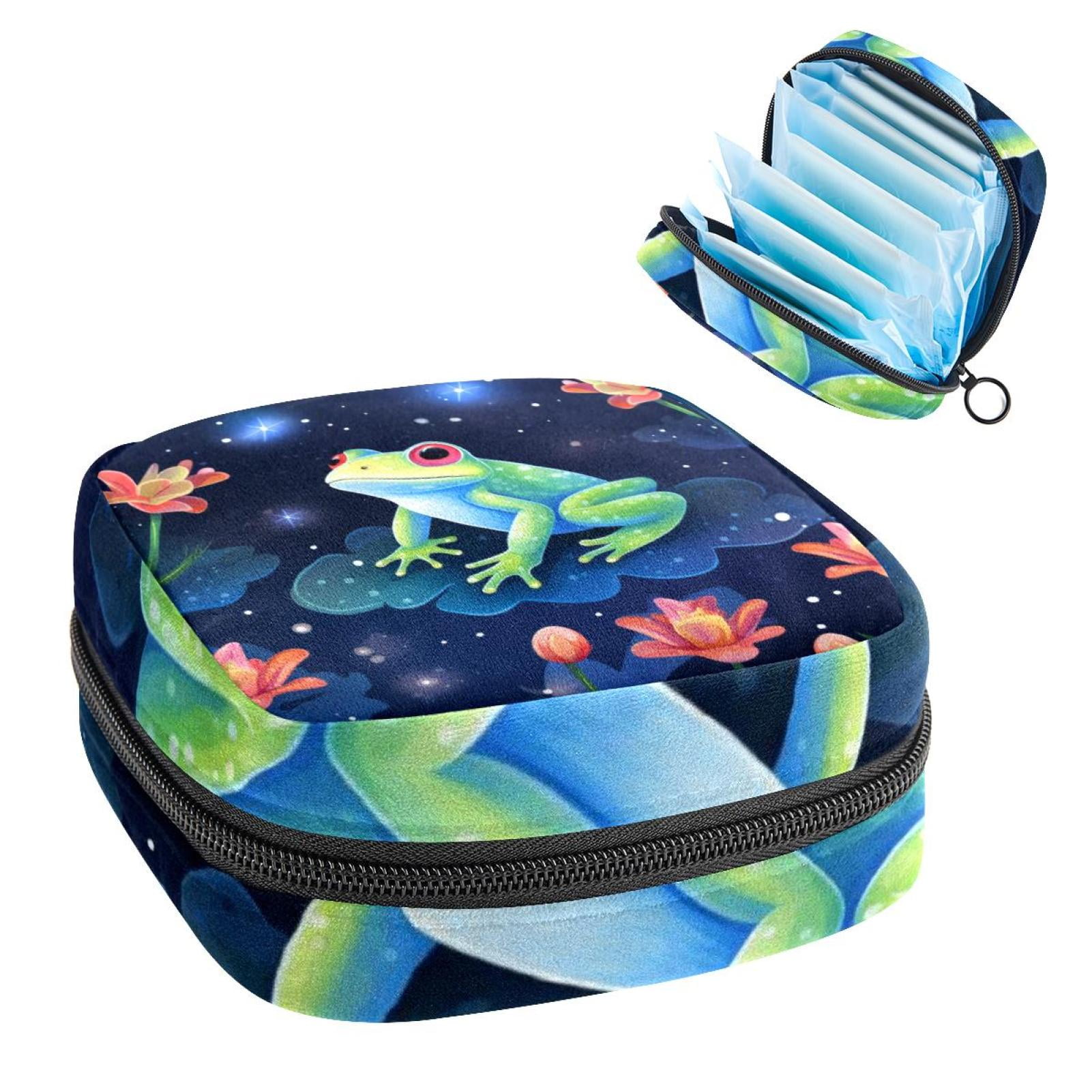 Frog Period Pouch: Stylish Sanitary Napkin Bag, Travel Pouch Necklace ...