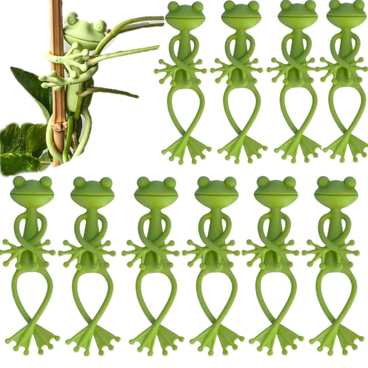 Frog Plant Stand - Garden Plant Clips for Potted Climbing Plants, Vine ...