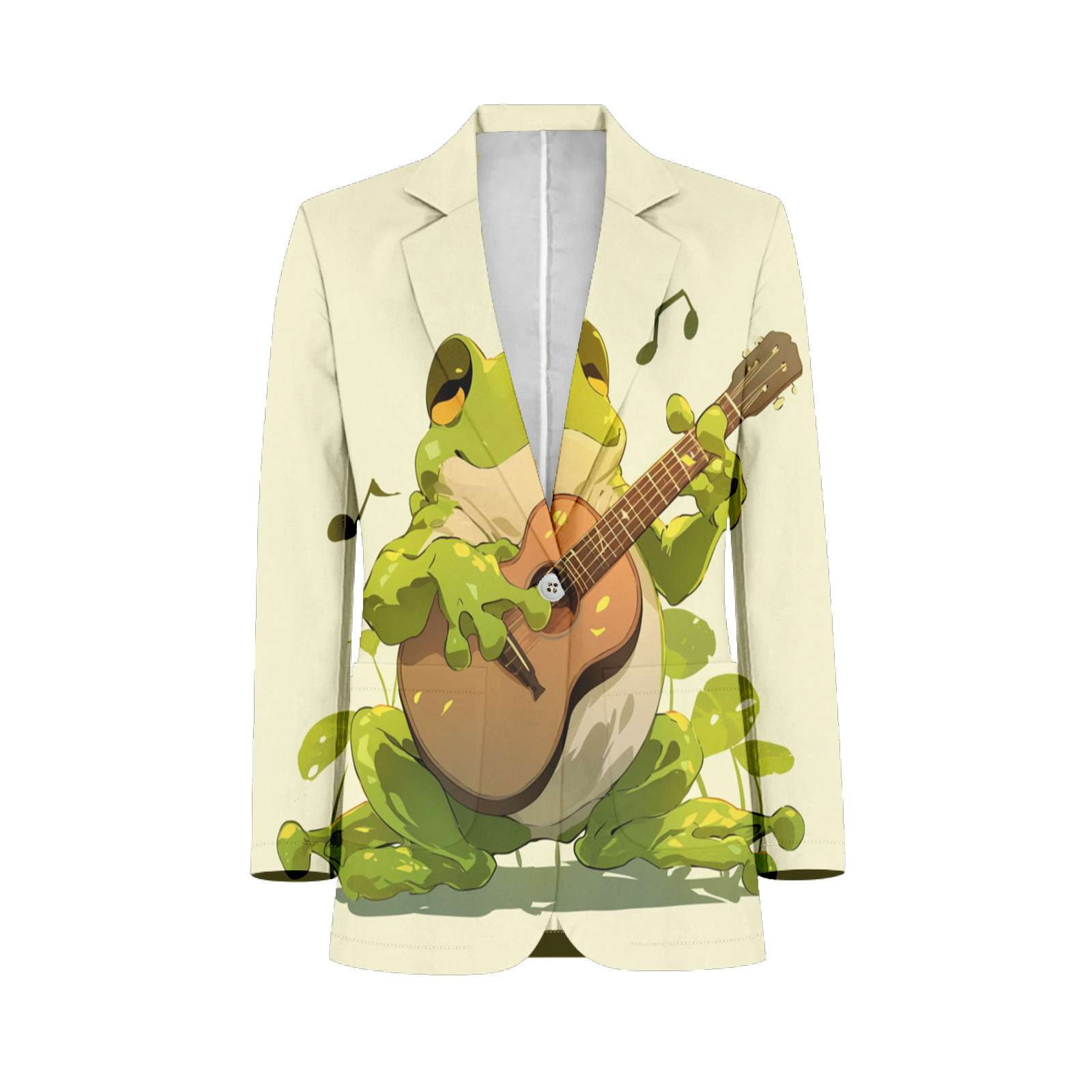 Frog Playing Guitar Musical Frog Customized Men's Suits full man Shawl ...