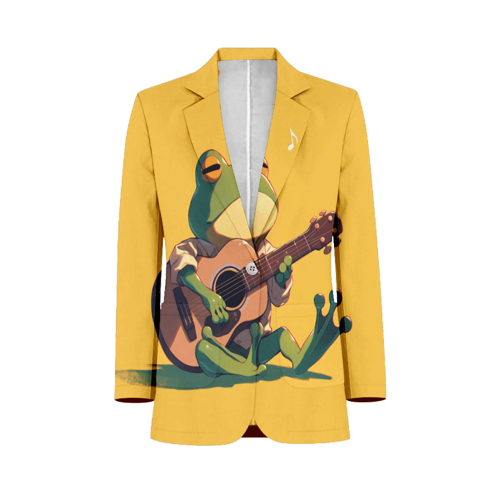 Frog Playing Guitar Musical Frog Customized Men's Suits full man Shawl ...
